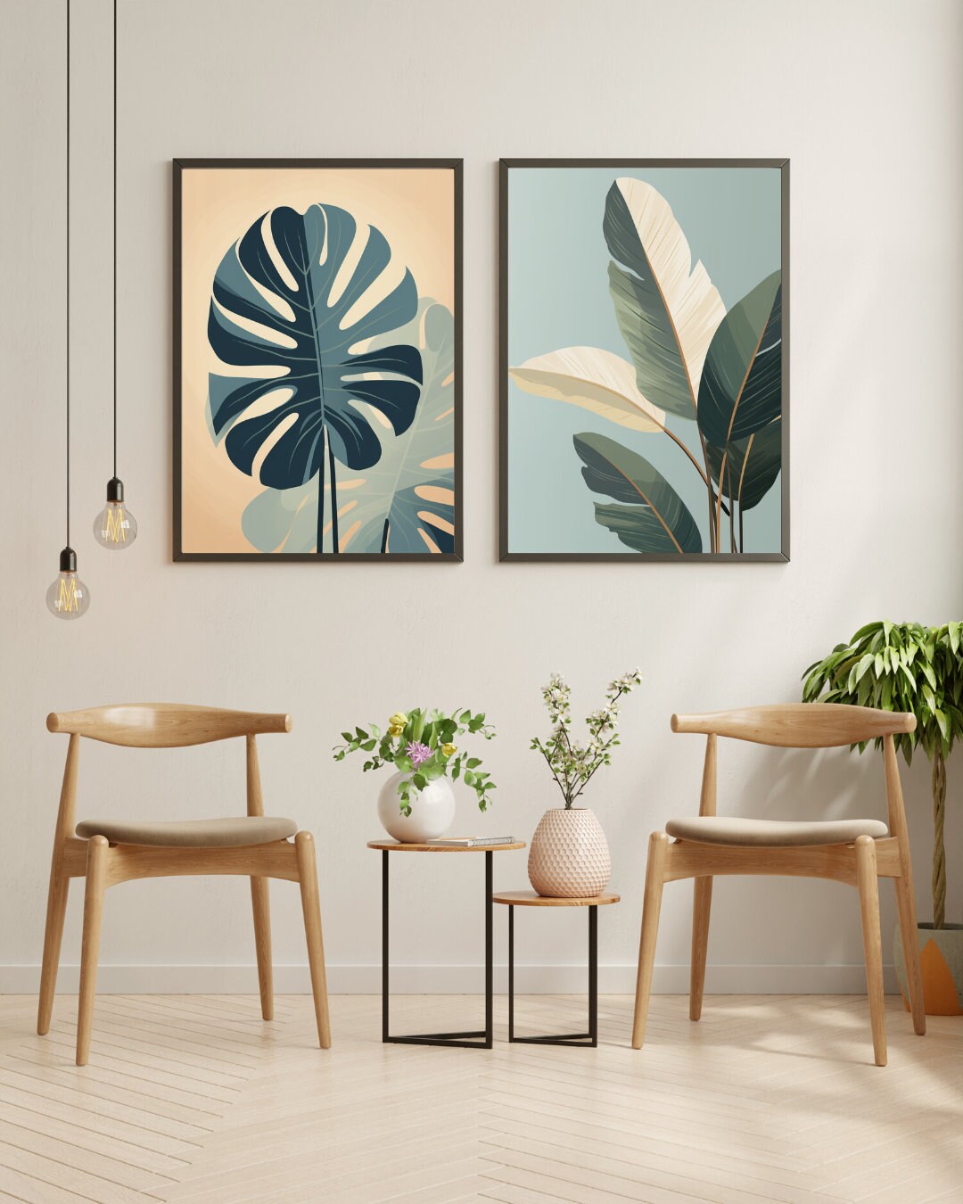 Banana Leaf Poster Birds of Paradise Plant Print Big Leaves - Etsy