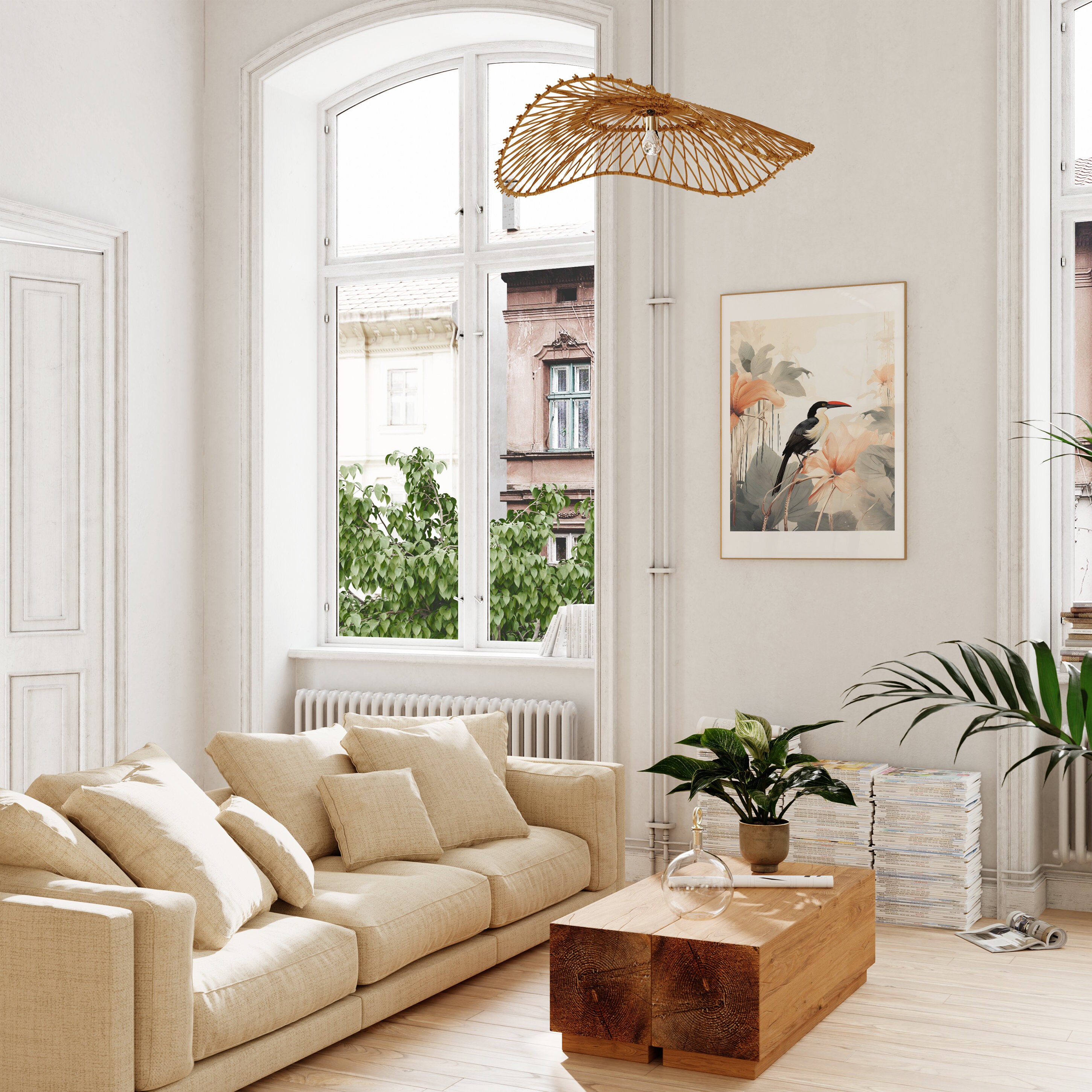 Set of 3 Digital Download Prints Japanese Crane & Birds of Paradise ...