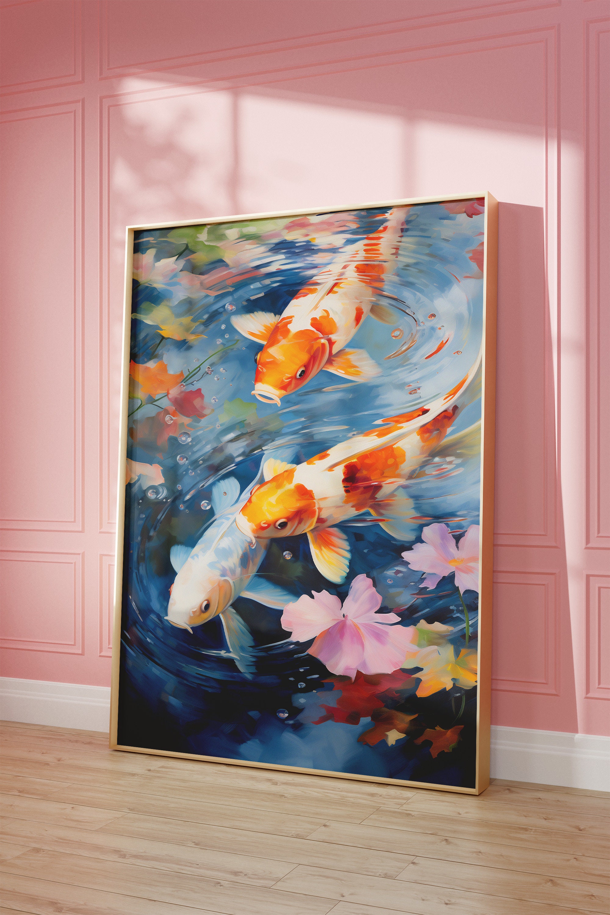 Koi Fish Painting Digital Download Japanese Koi Art Koi Fish Art Print ...