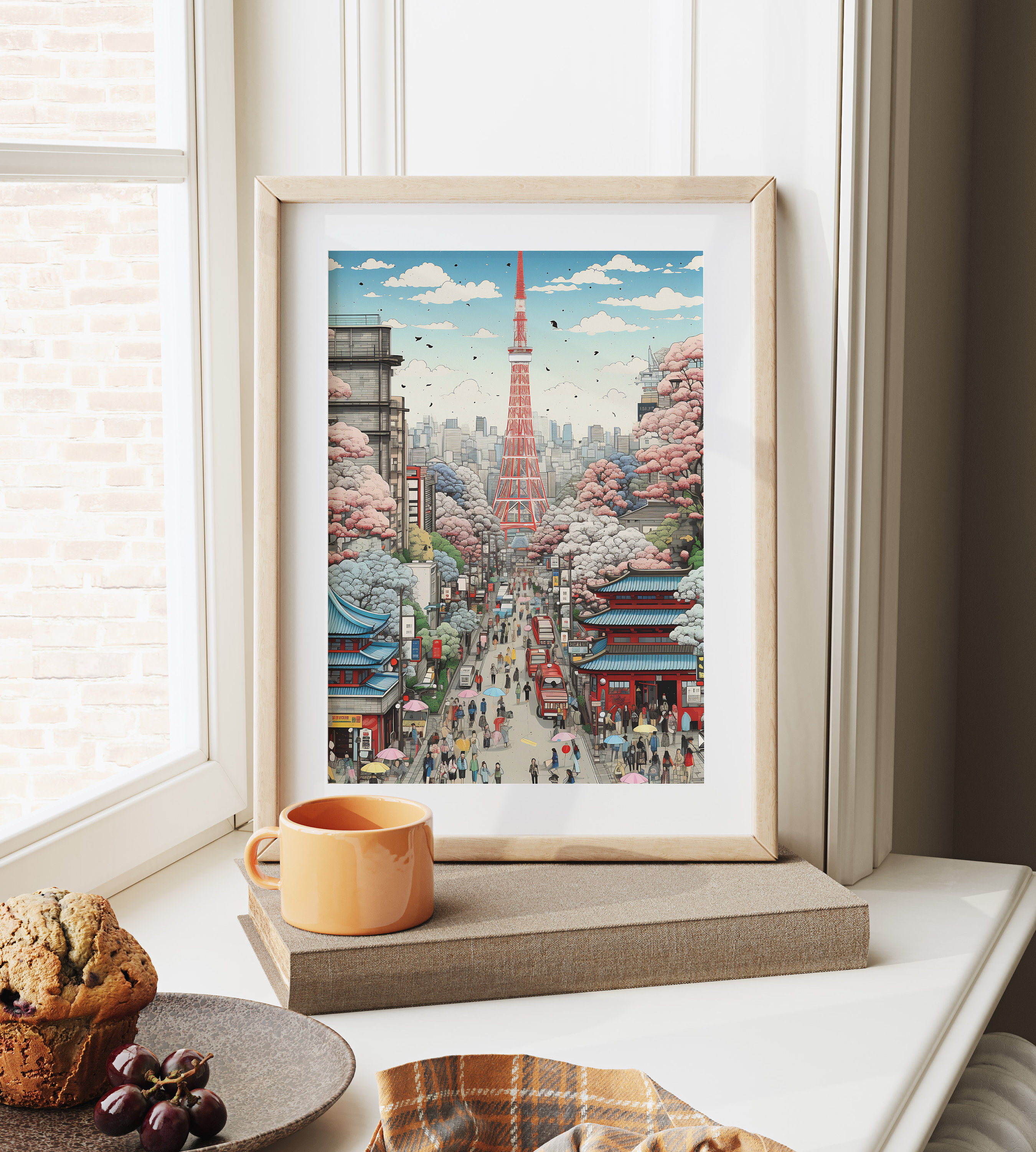 Tokyo Tower Art Print Tokyo Streets Art Tokyo Travel Art - Etsy