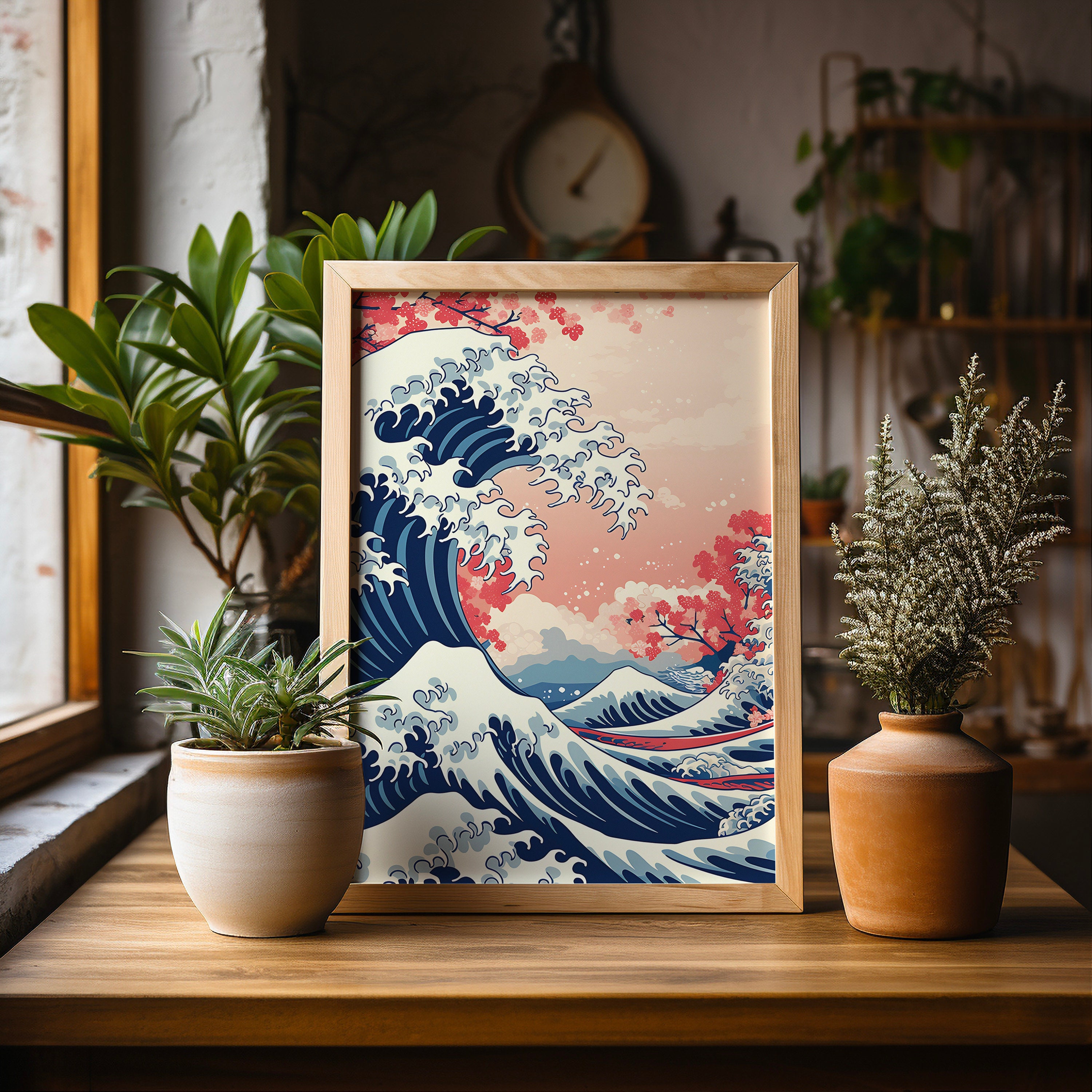 The Great Wave off Kanagawa Digital Art Download Japanese Print ...