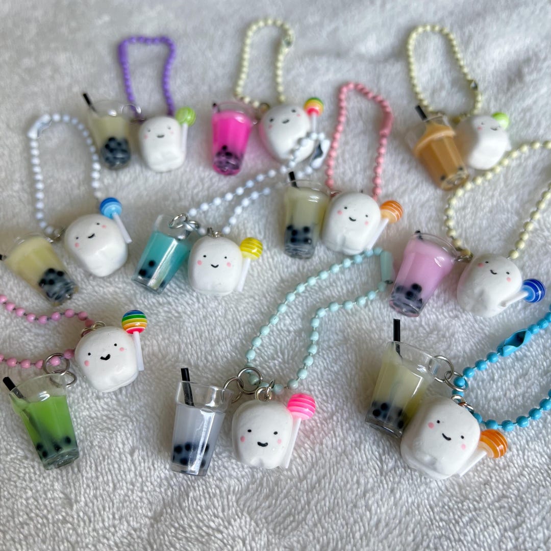 TINY SWEET TOOTH! Kawaii Baby Sweet Tooth Keychain With Boba and ...