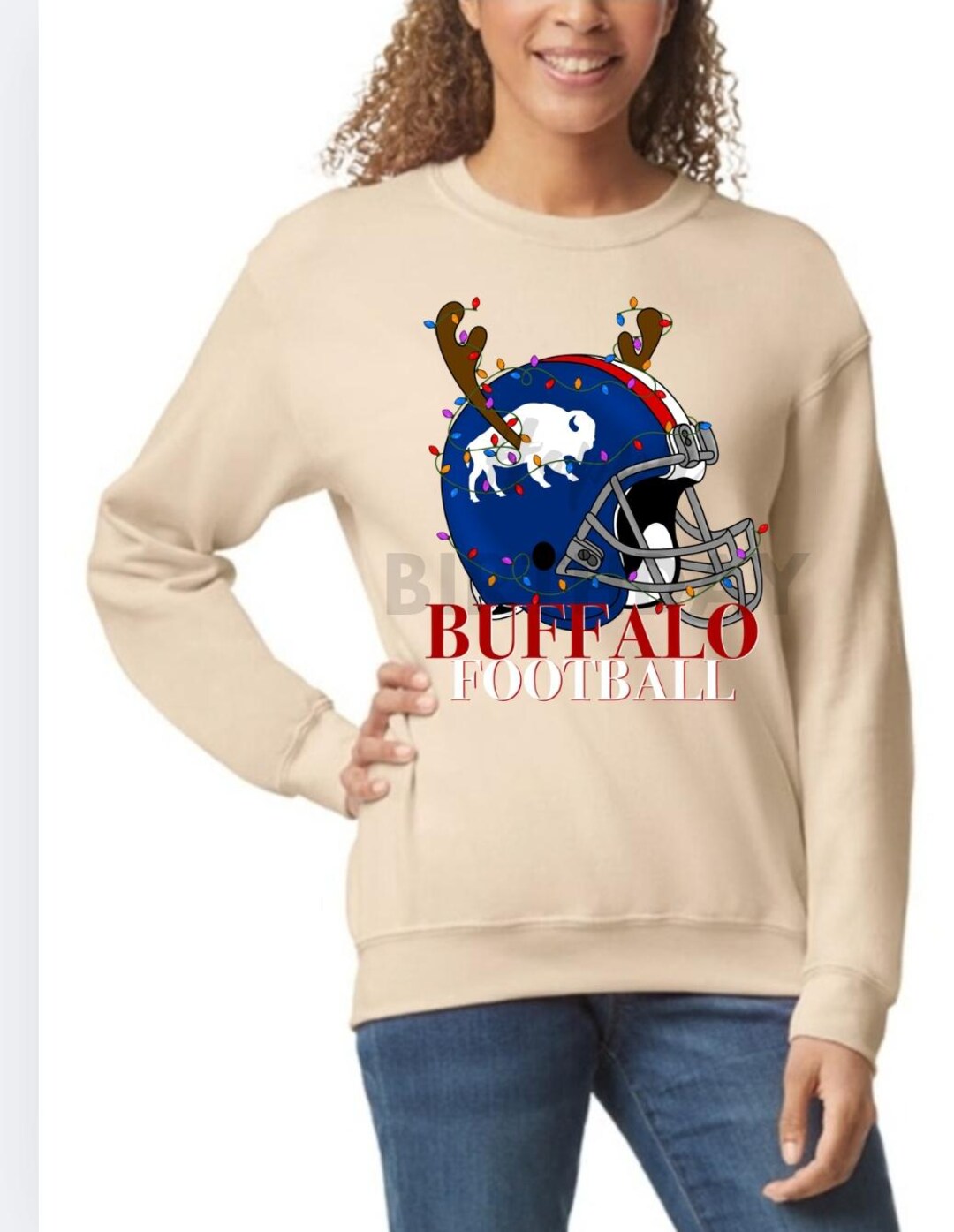 Buffalo Football Reindeer Helmet - Etsy