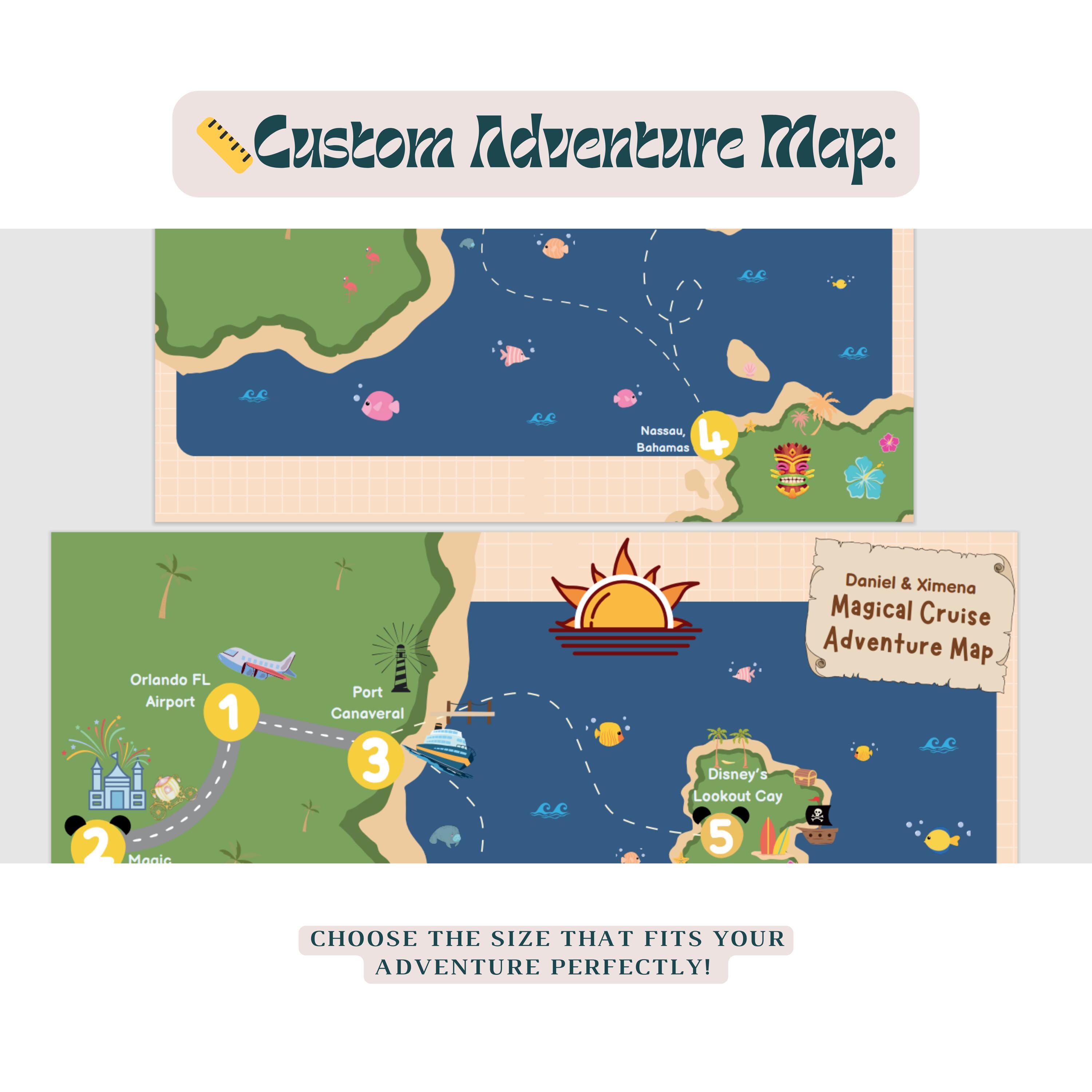Cherished Family Adventure Map | Personalized Children's Travel ...