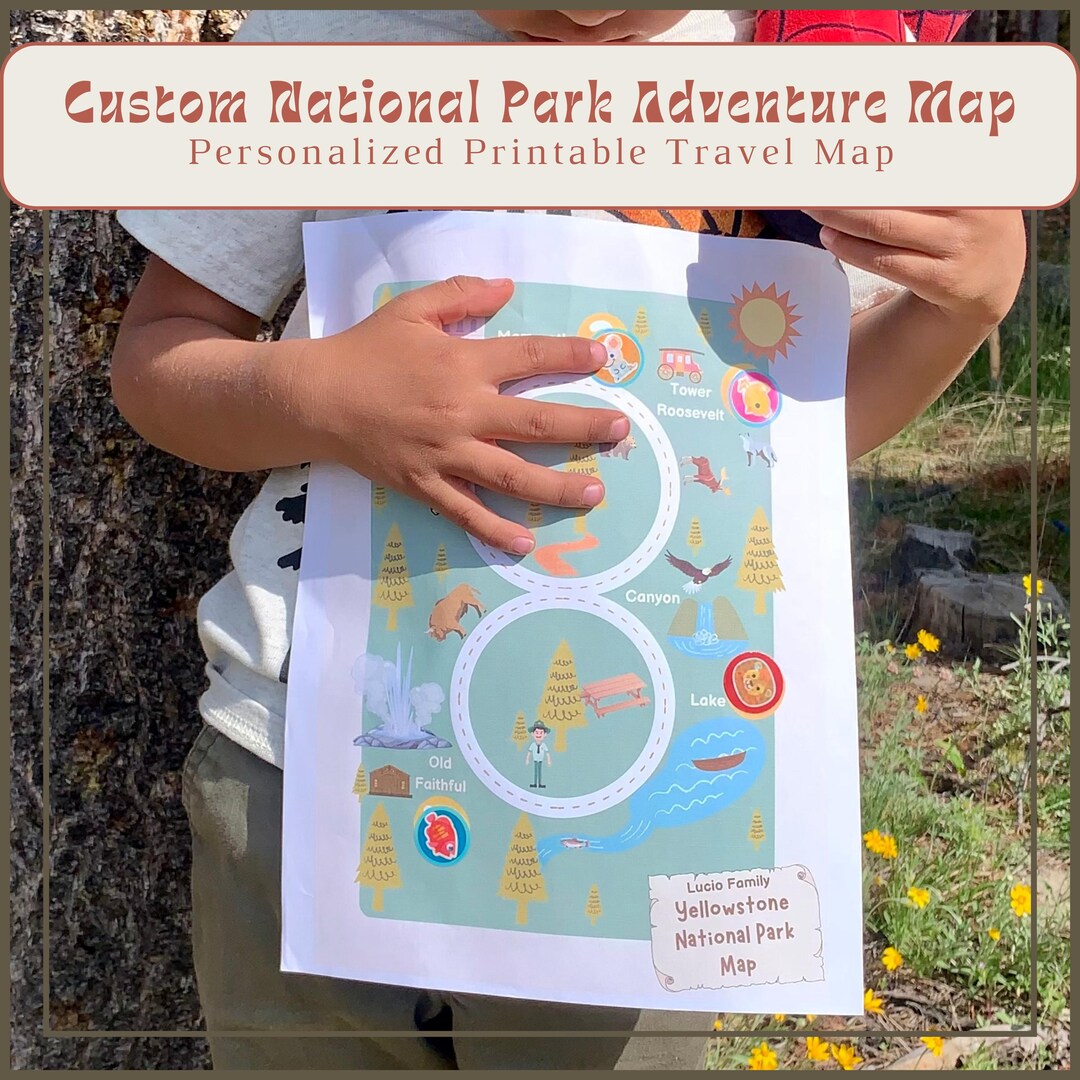 Personalized National Park Adventure Map – Custom Family Travel ...
