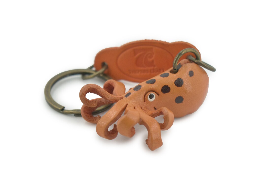 Octopus, Key Chain, Leather, Marine Mollusk, Octopod, Octopi, Brown ...