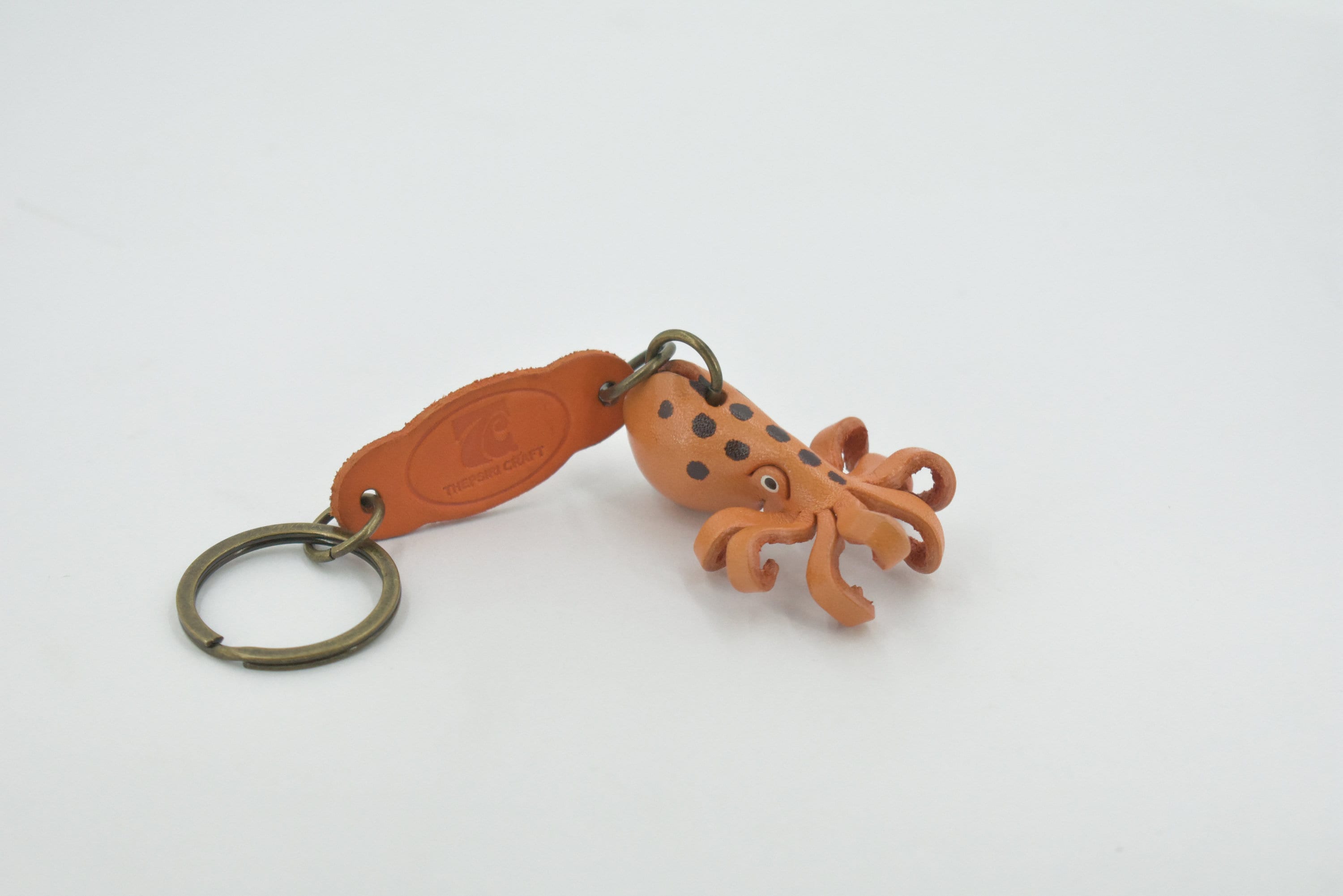 Octopus, Key Chain, Leather, Marine Mollusk, Octopod, Octopi, Brown ...