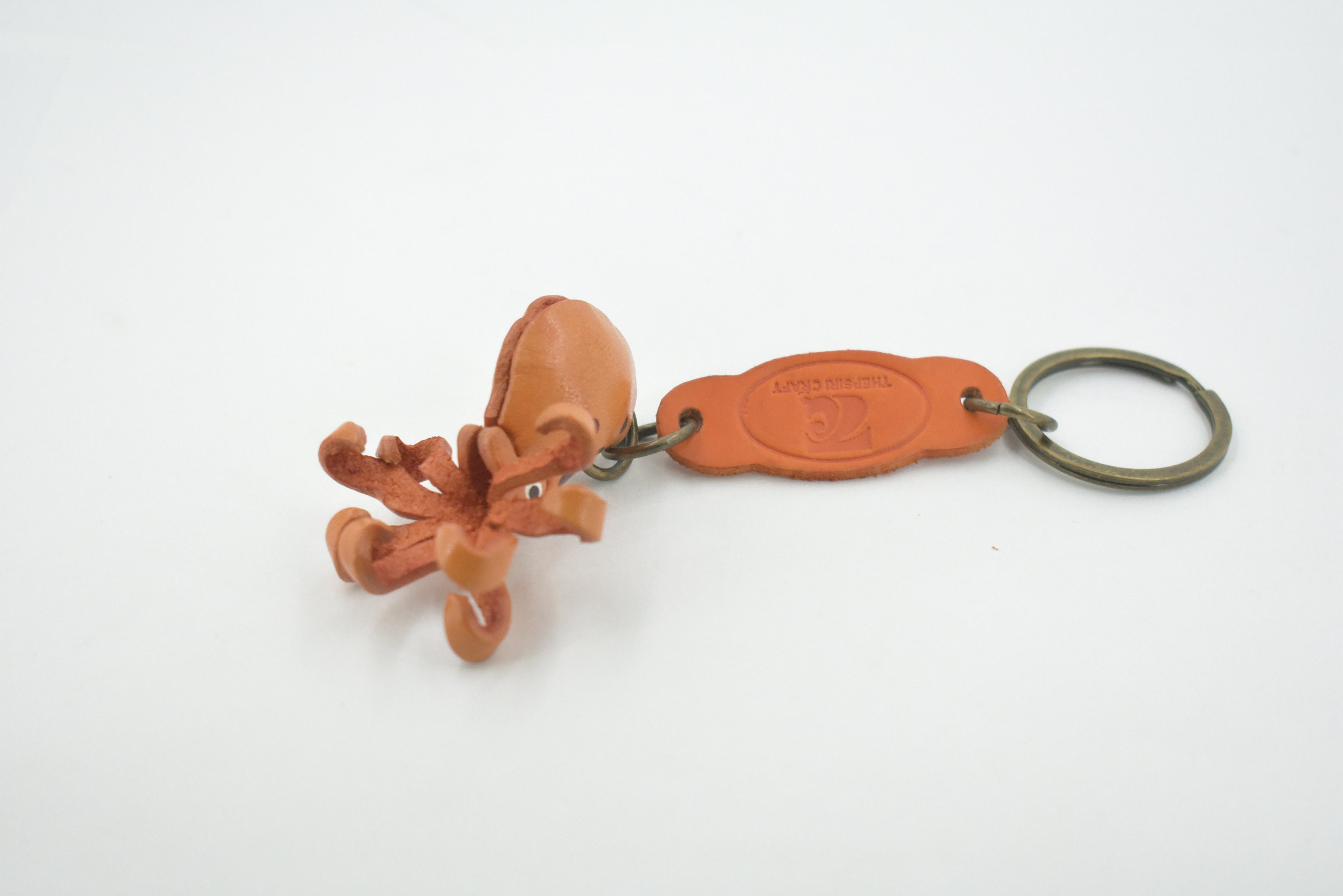 Octopus, Key Chain, Leather, Marine Mollusk, Octopod, Octopi, Brown ...
