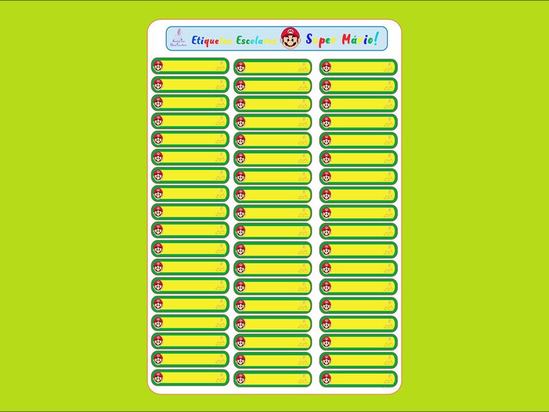 School Super Mario Bros Stickers 4x - Etsy