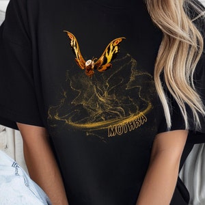 Mothra Golden Comfort Colors Tshirt, Gift for Mothra Afficianados, Gift ...