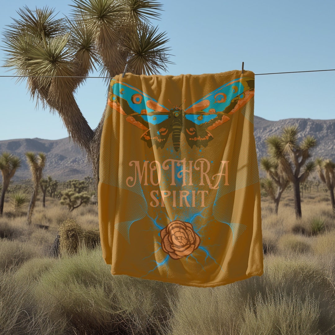 Mothra Velveteen Plush Blanket: Godzilla Family Gift - Etsy