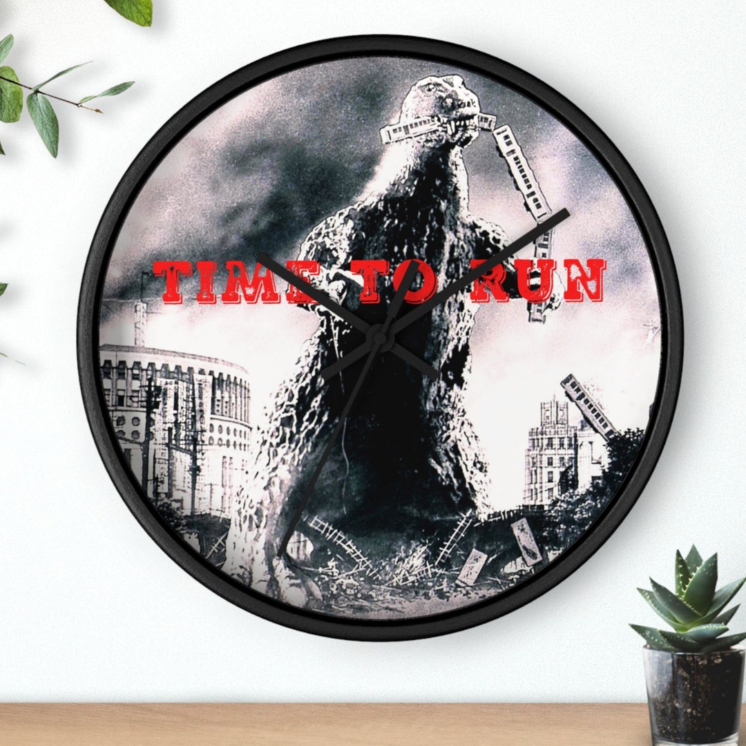 Vintage Godzilla Wall Clock, Gift for Anyone, Gift for Godzilla Movie ...