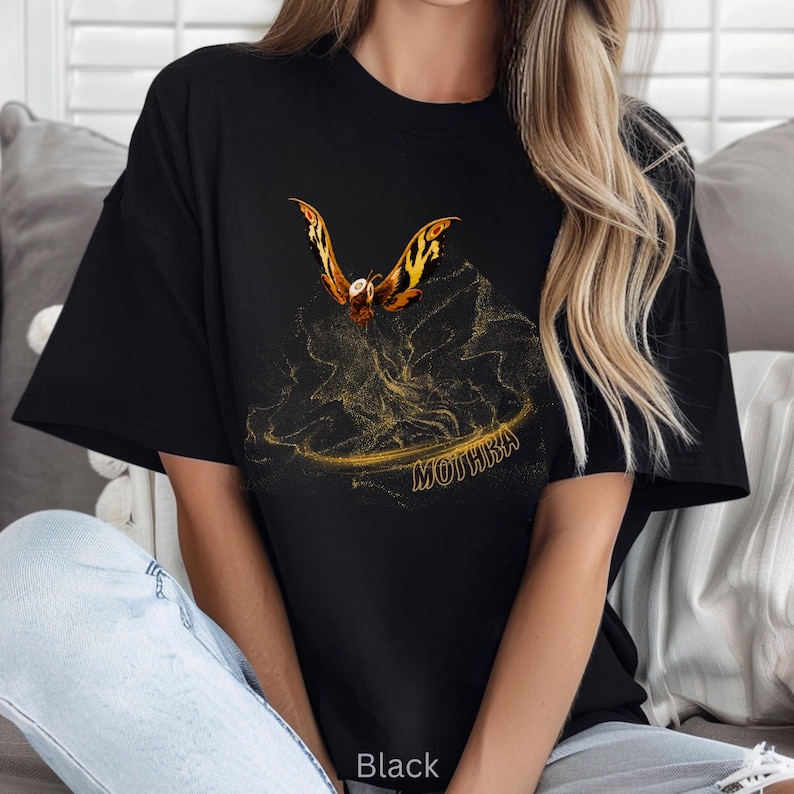 Mothra Golden Comfort Colors Tshirt, Gift for Mothra Afficianados, Gift ...
