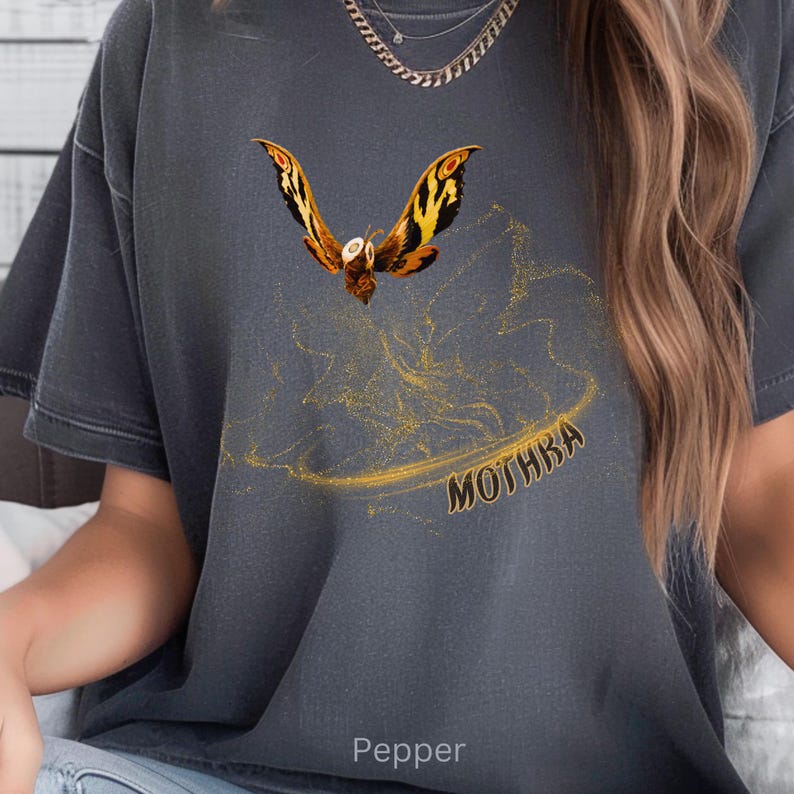 Mothra Golden Comfort Colors Tshirt, Gift for Mothra Afficianados, Gift ...