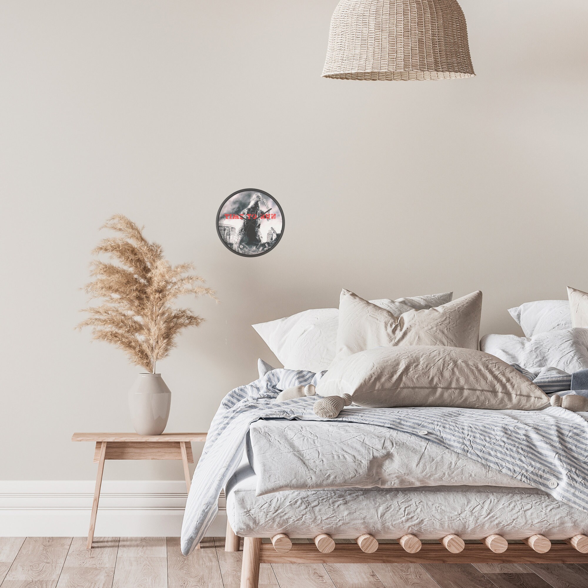 Vintage Godzilla Wall Clock, Gift for Anyone, Gift for Godzilla Movie ...