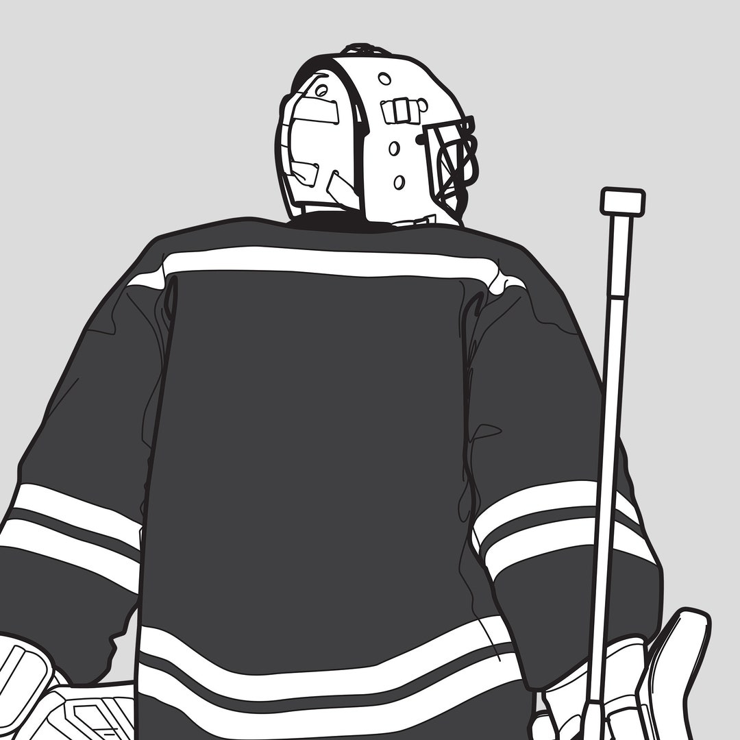 HOCKEY GOALIE From BEHIND, Vector, Eps, Svg, Png Transparent Background ...