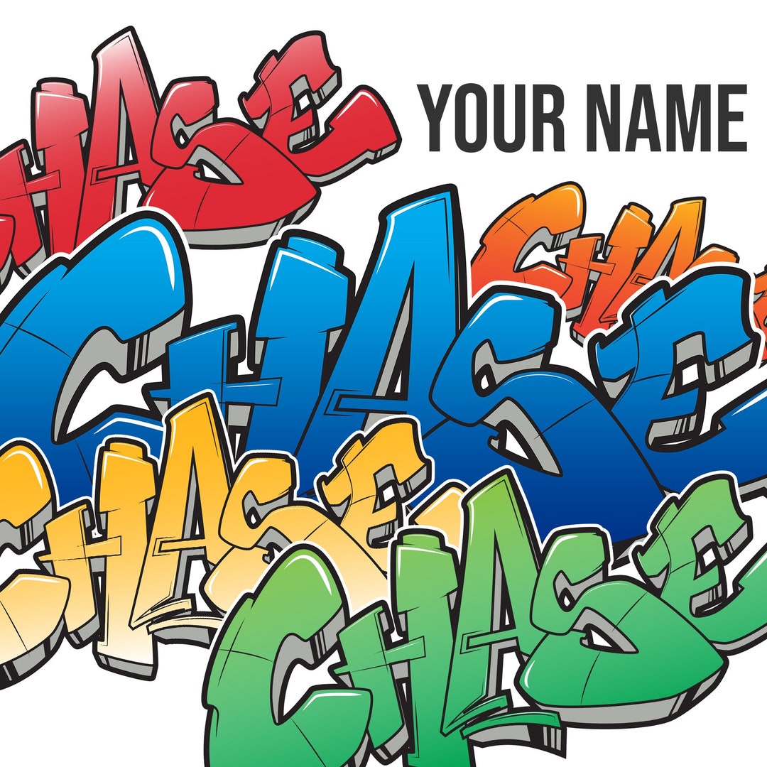 CUSTOM GRAFFITI NAME in Street Art Urban Walls Style Font, Lettering ...
