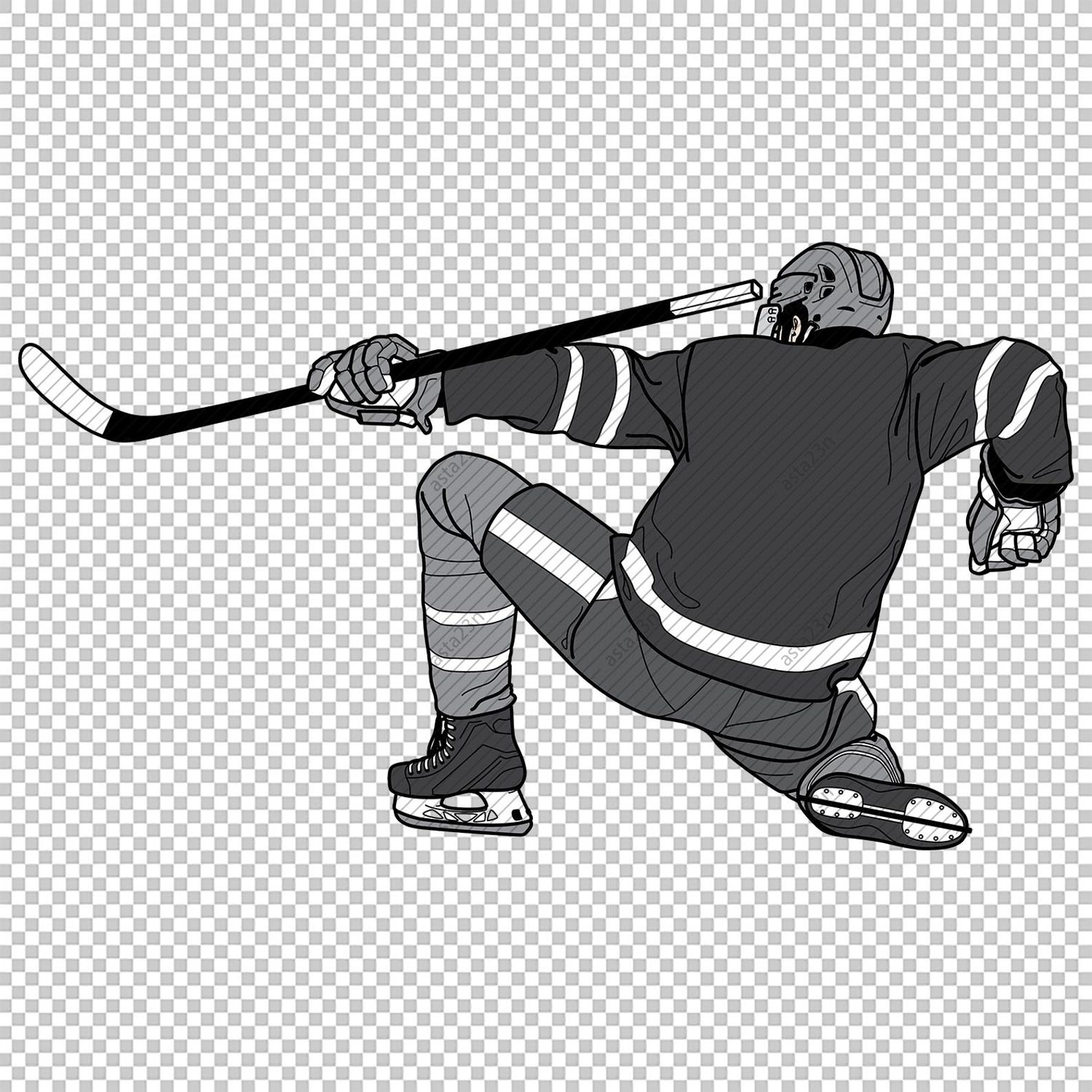 HOCKEY GOAL Celebration 1, Player's Back, Player From Behind, Figure ...