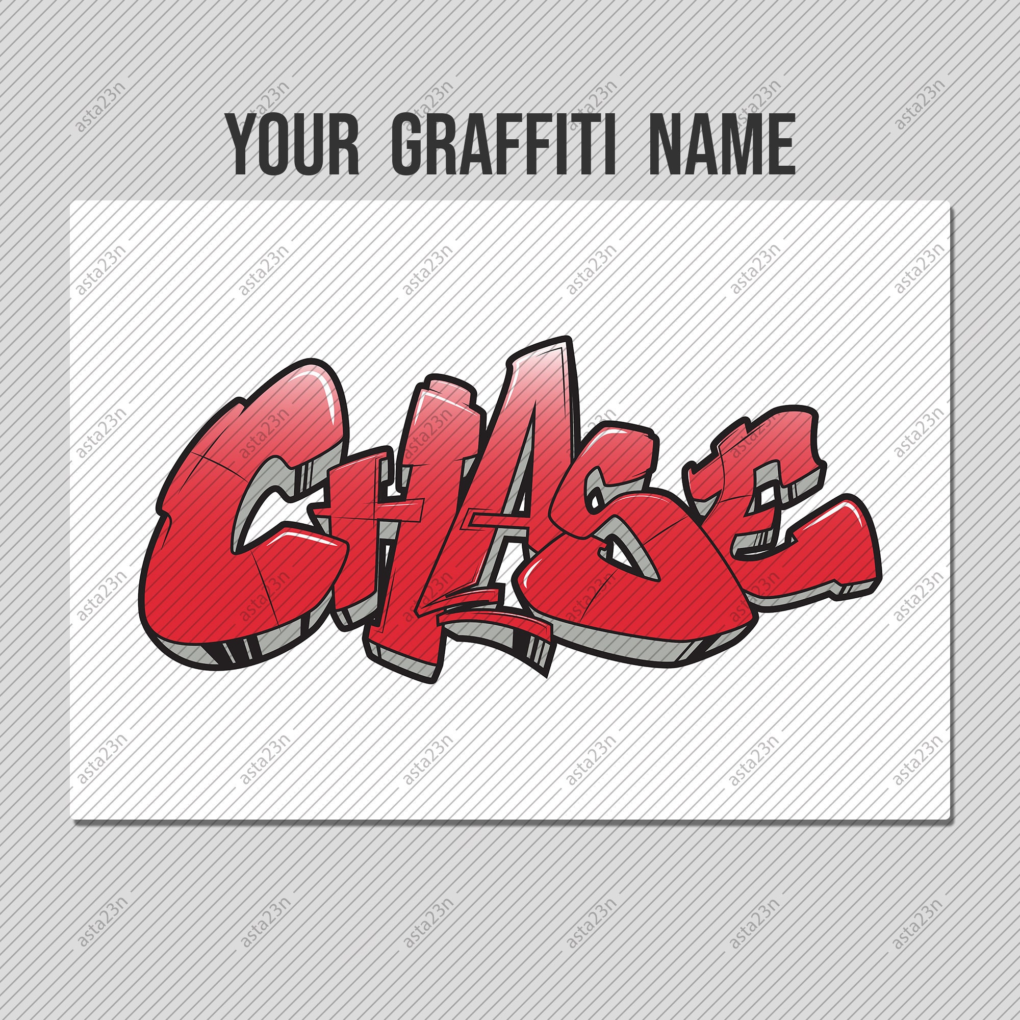 CUSTOM GRAFFITI NAME in Street Art Urban Walls Style Font, Lettering ...