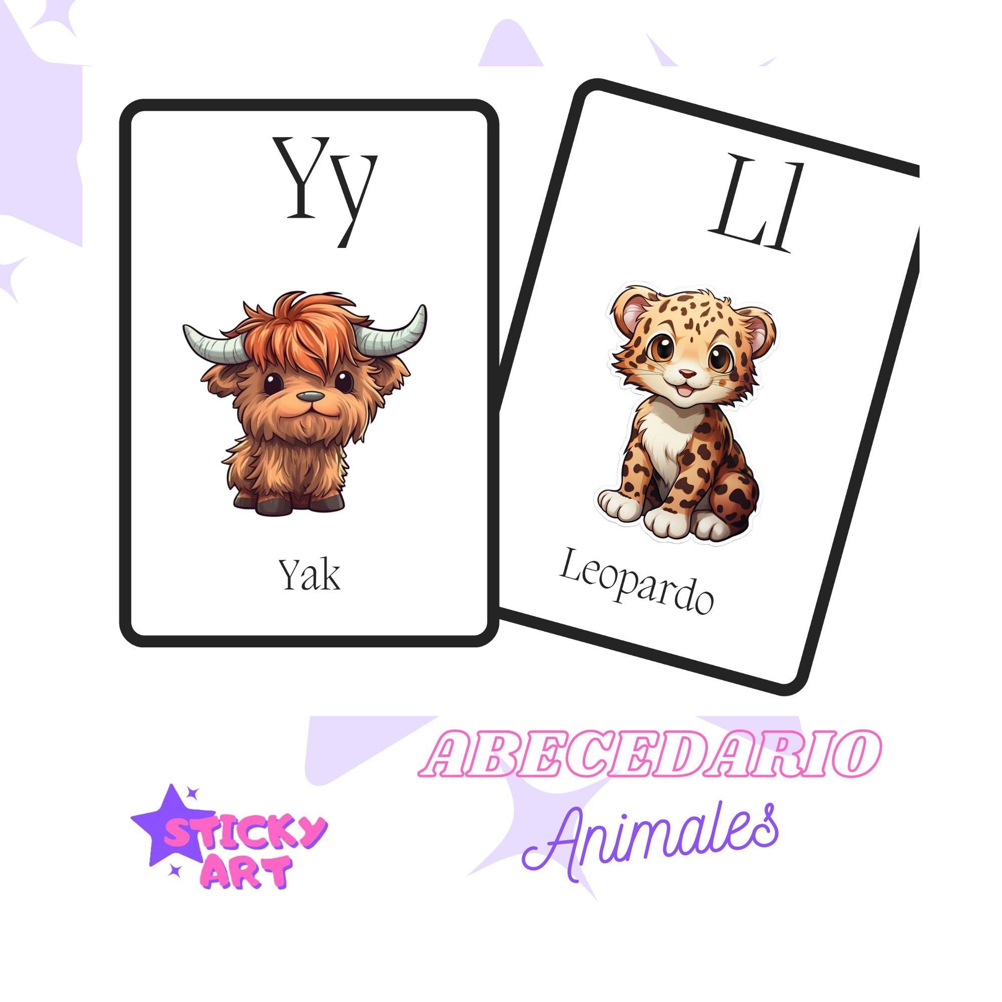 ABC recortable tarjetas recortables para jugar con tus hijos - Etsy México