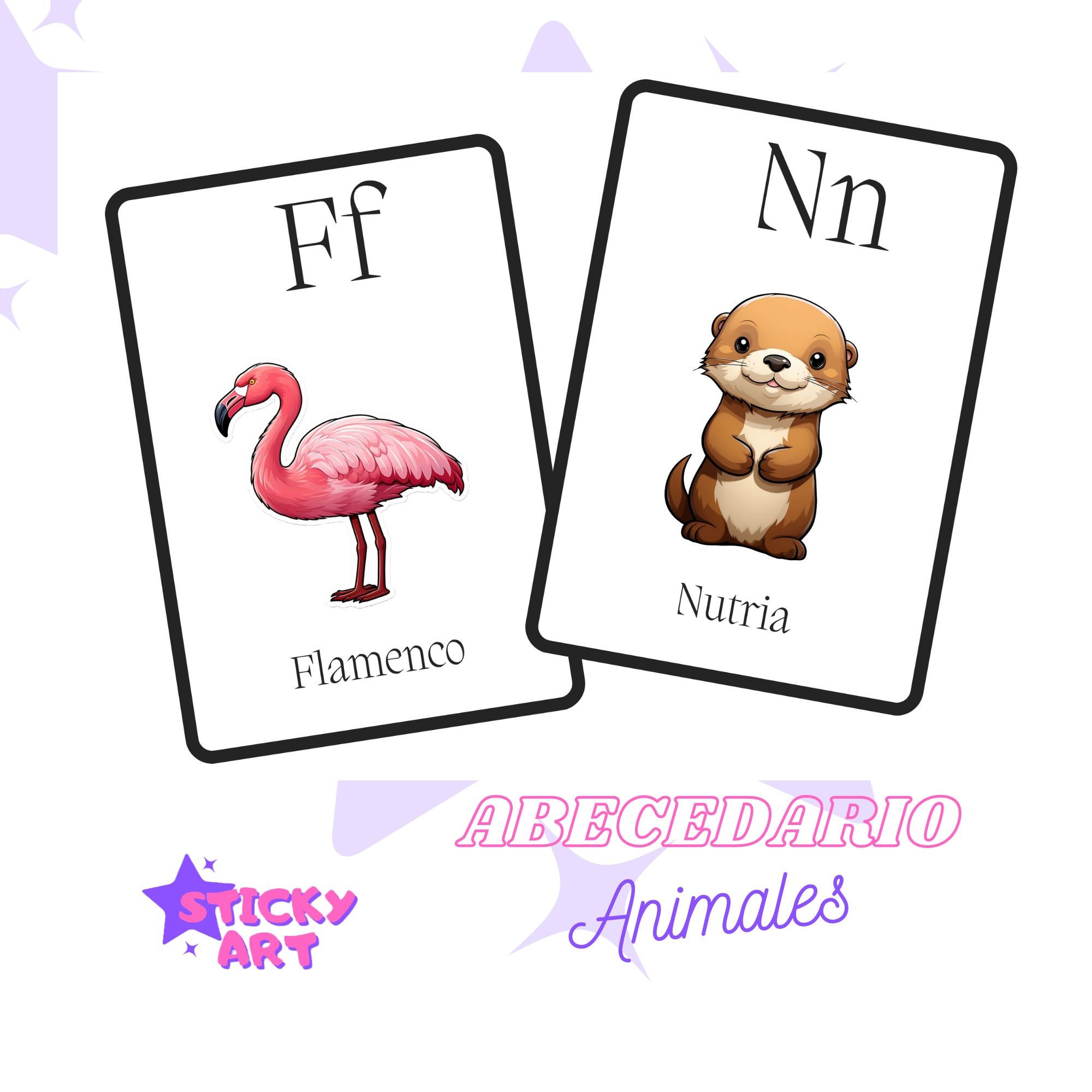 ABC recortable tarjetas recortables para jugar con tus hijos - Etsy México