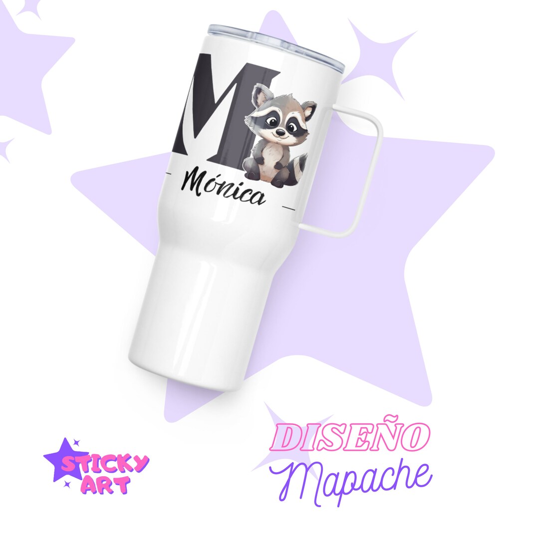 Personalized Thermos With Letter M of Your Name and Composition of Name ...