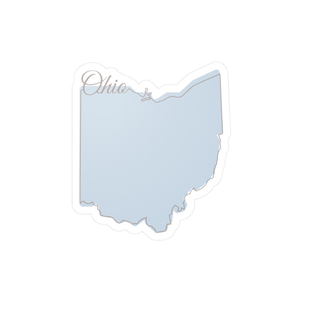 Ohio Vinyl Sticker of Ohio State Outline Ohio Gift Ohio - Etsy