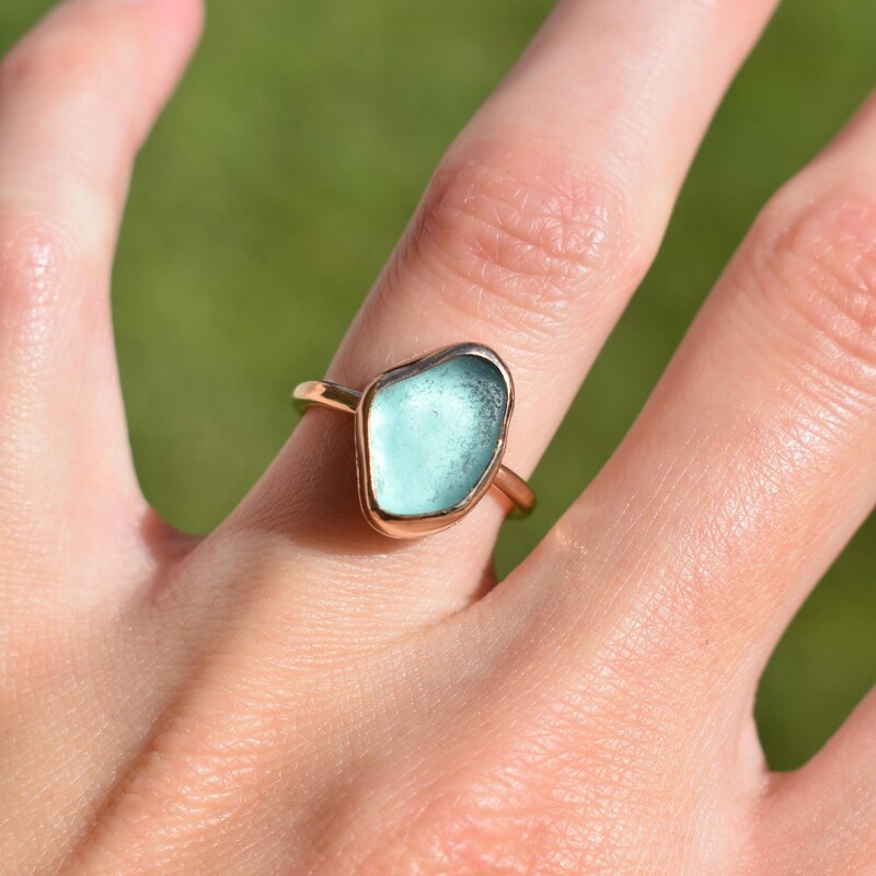 Sea Glass Ring - Etsy