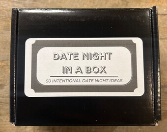 Date Night in A Box Camp Night Wedding Gift Home Date Ideas Gift Box ...