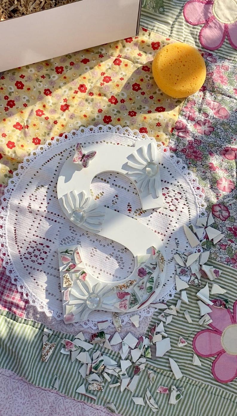 DIY Mosaic Kit | Wooden Hanging Letter | Dorm Room Decoration | Custom ...