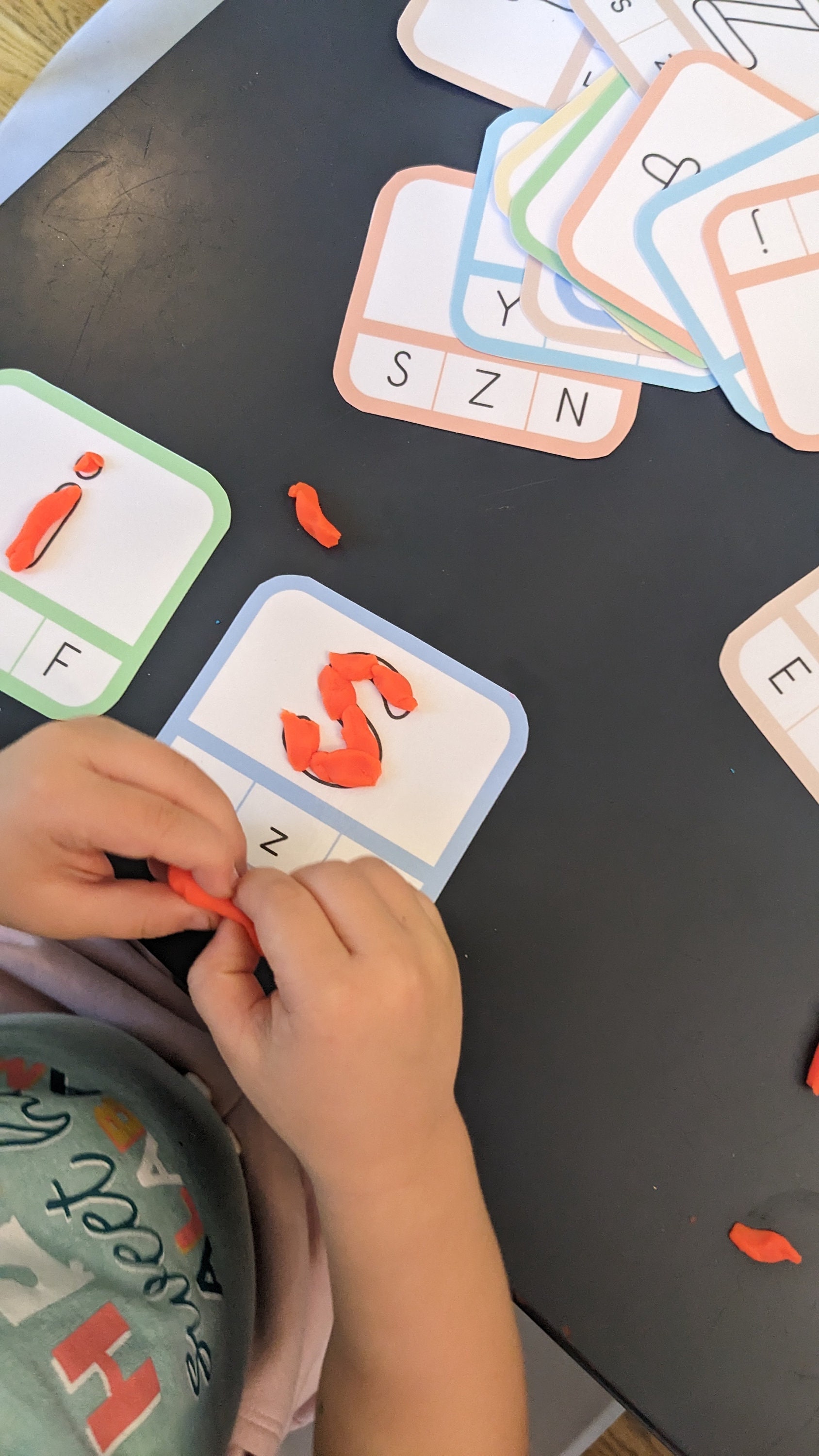 Alphabet Playdough Cards| Alphabet Clip Cards| Preschool Travel ...
