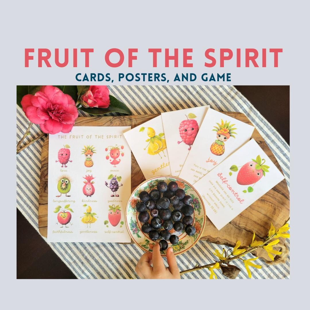 Fruit of the Spirit Posters | Kids Bible Verse Game (PDF Download) - Etsy