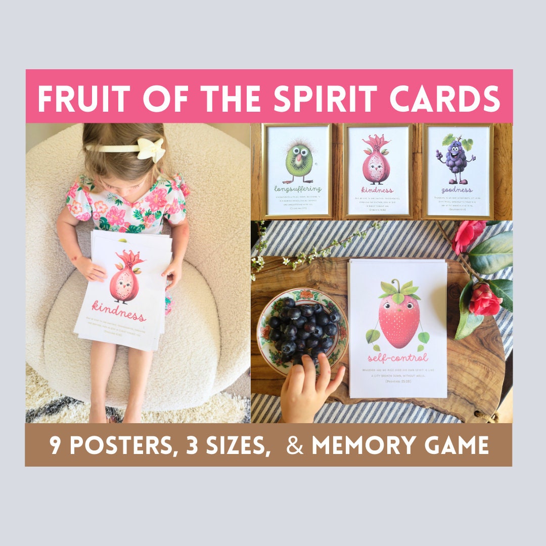 Fruit of the Spirit Postersfruit of the Spirit Gamechristian Wall ...