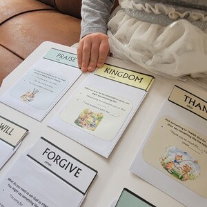 Prayer Cards for Kids|the Lords Prayer Printable|teach Kids to Pray ...
