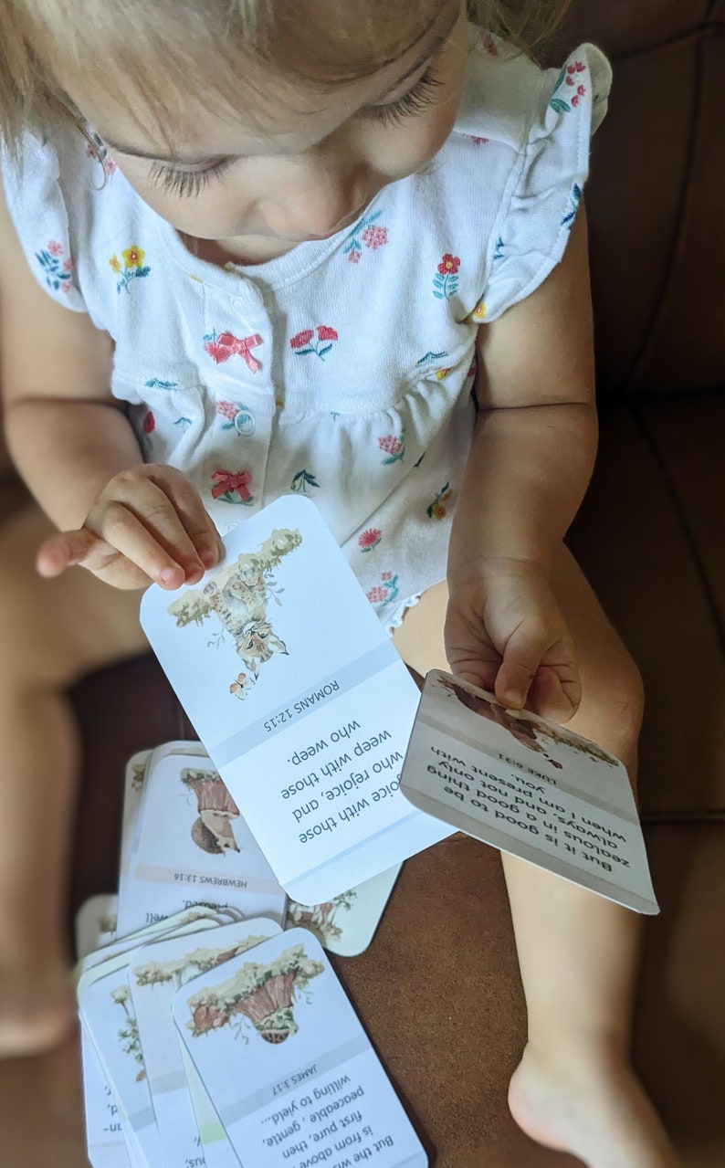 Alphabet Character Trait Cards | Bible Verse Learning (digital Download ...