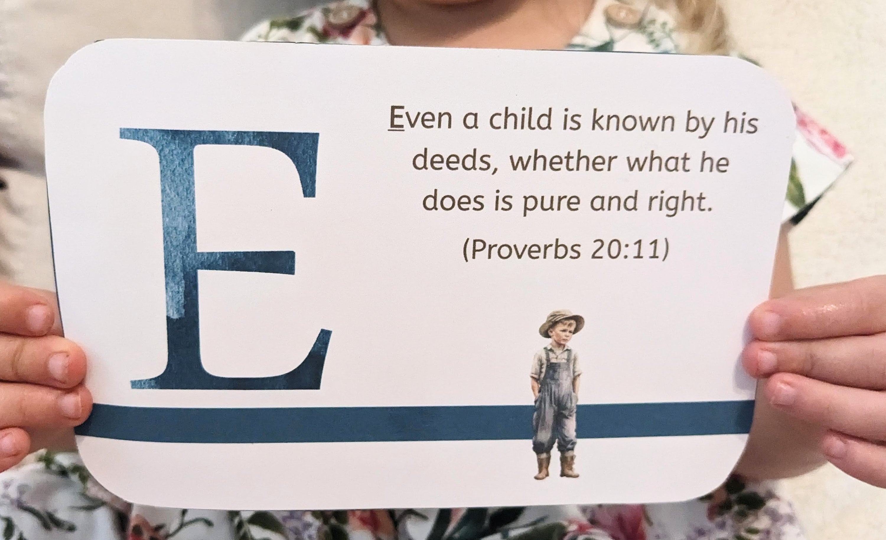 ABC Bible Memory Cards|proverbs| Kids Bible Memory| Alphabet Memory ...