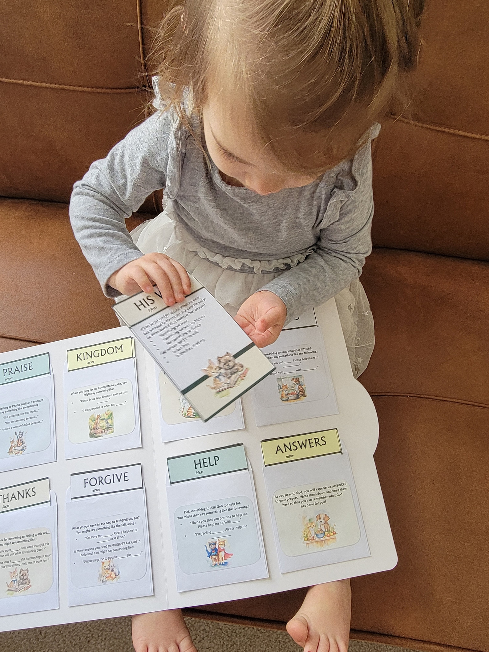 Prayer Cards for Kids|the Lords Prayer Printable|teach Kids to Pray ...