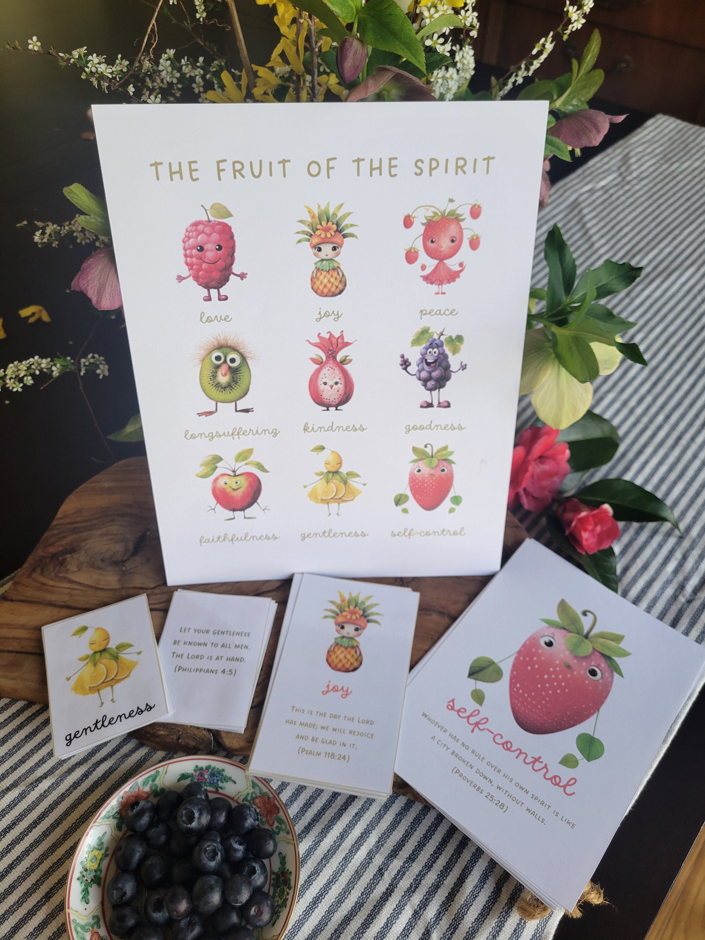 Fruit of the Spirit Posters|fruit of the Spirit Game|christian Wall Art ...