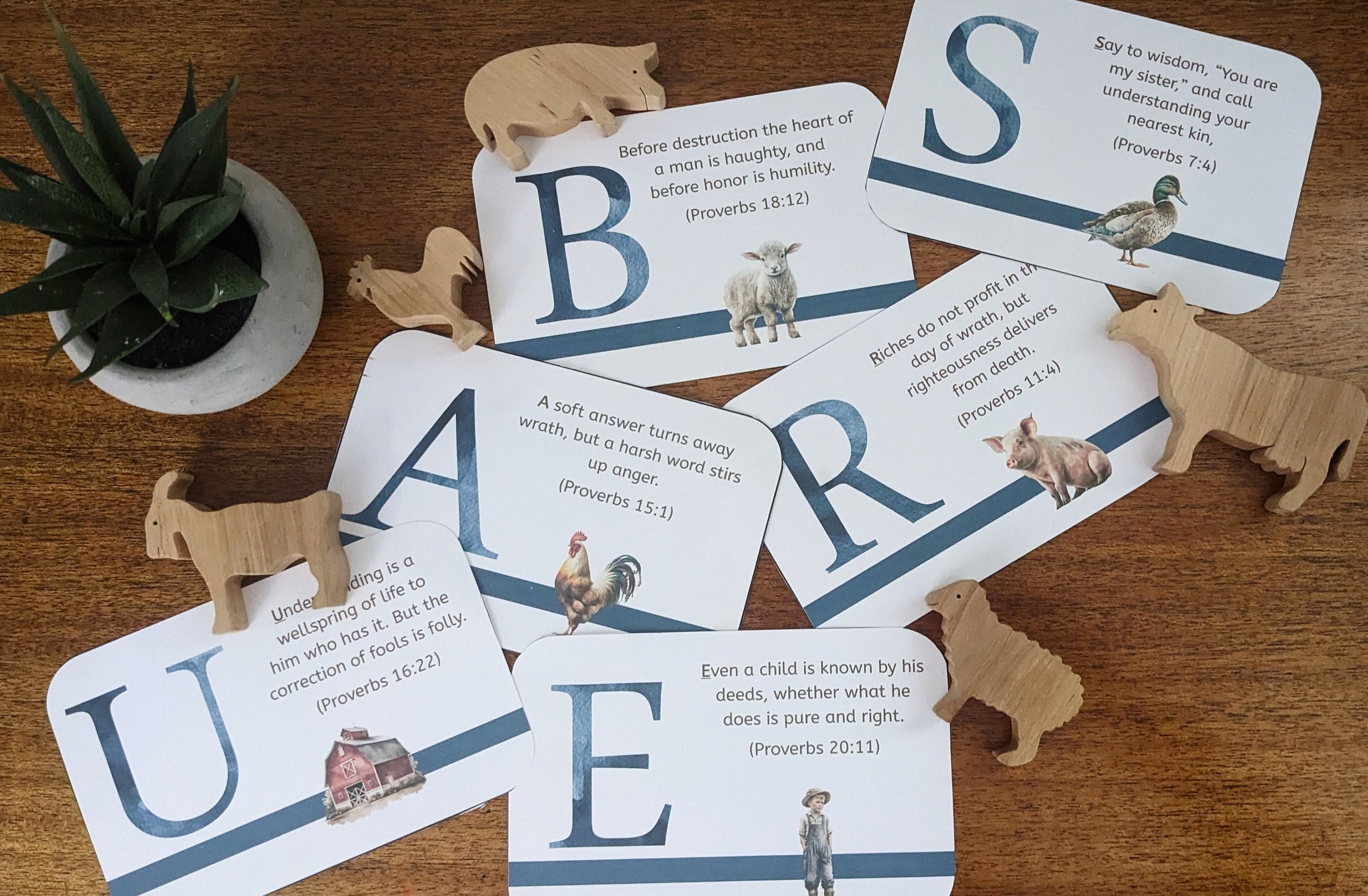 ABC Bible Memory Cards|proverbs| Kids Bible Memory| Alphabet Memory ...