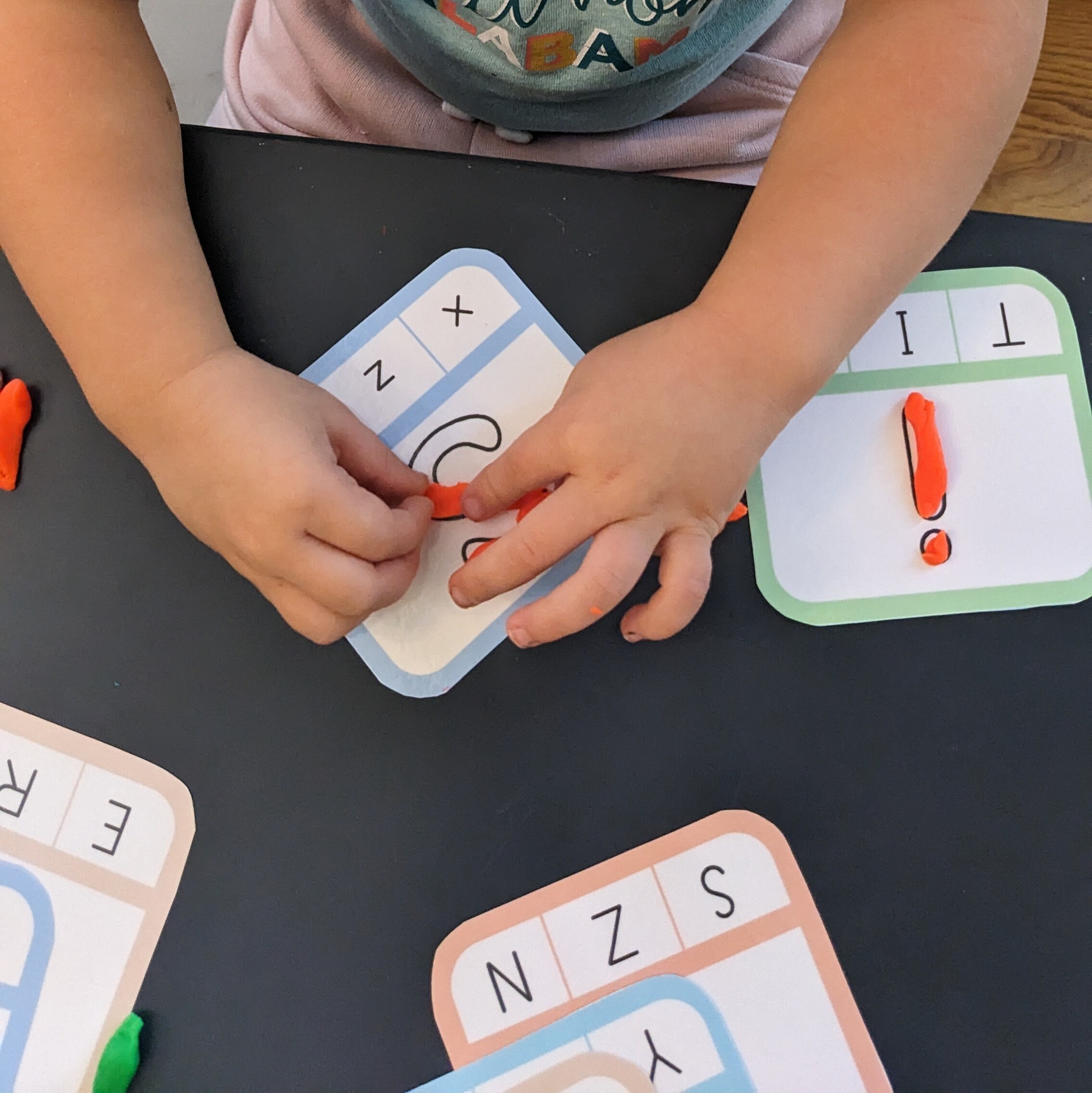 Alphabet Playdough Cards| Alphabet Clip Cards| Preschool Travel ...