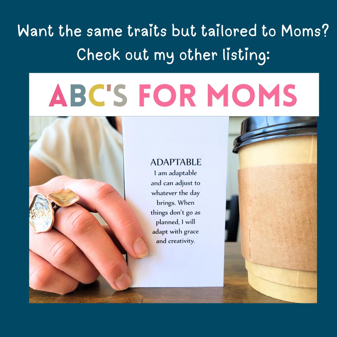 Alphabet Character Trait Cards | Bible Verse Learning (digital Download ...