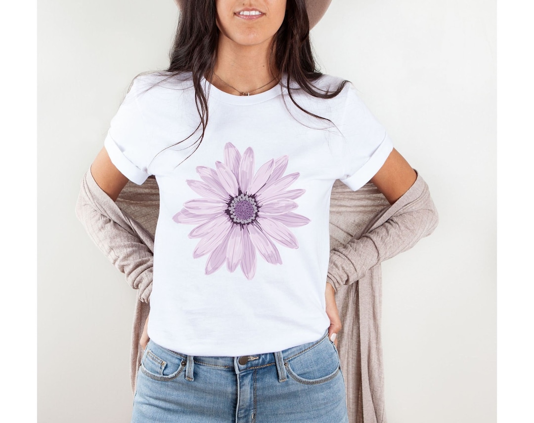 Flower Shirt, Flowergraphic Tee, Gift for Her, Sunflower Shirt, Womans ...