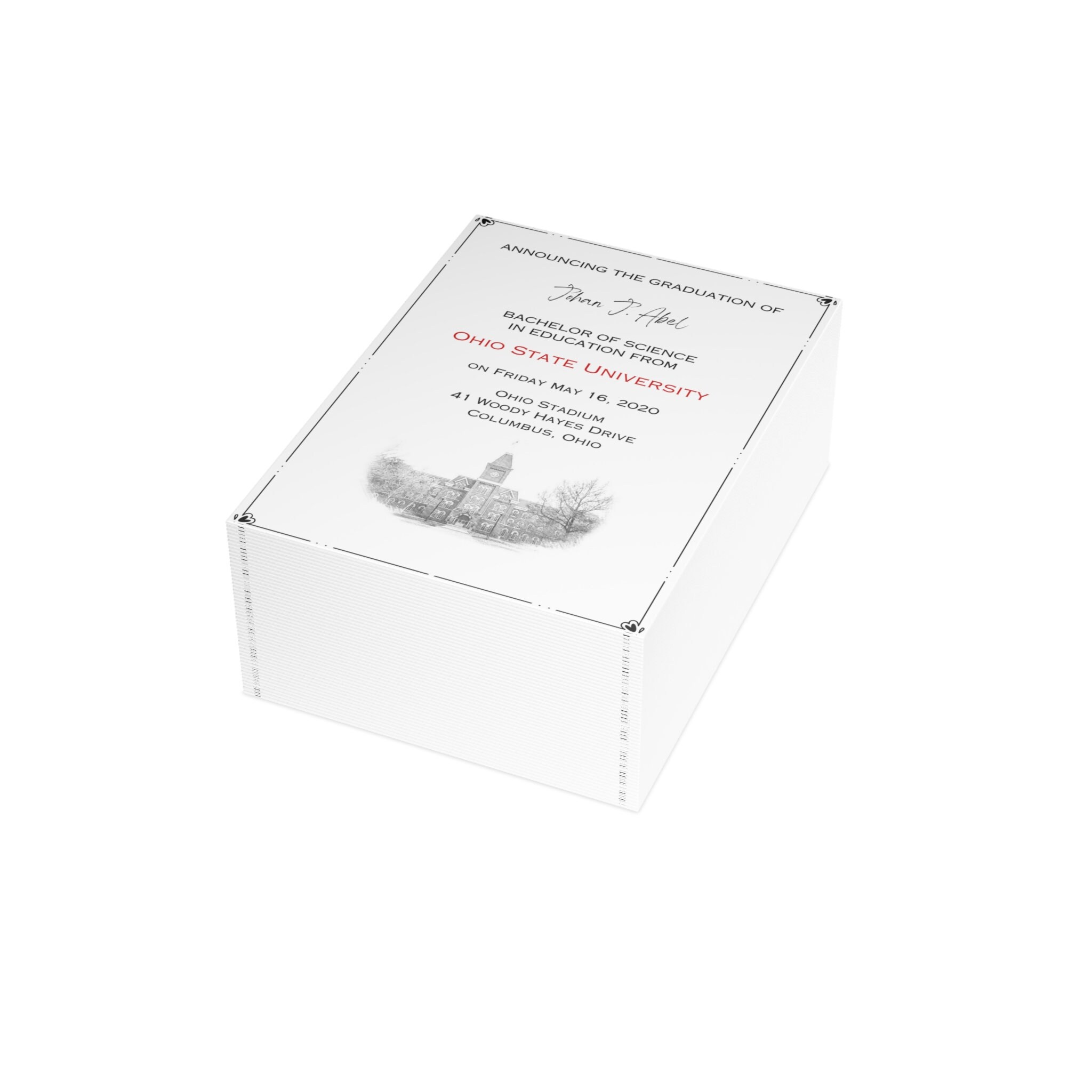Ohio State University Graduation Invitations