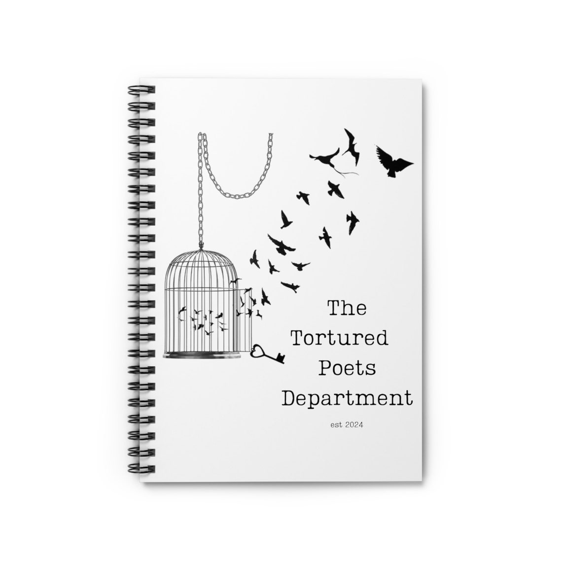 TTPD the Tortured Poets Department Spiral Notebook - Ruled Line ...
