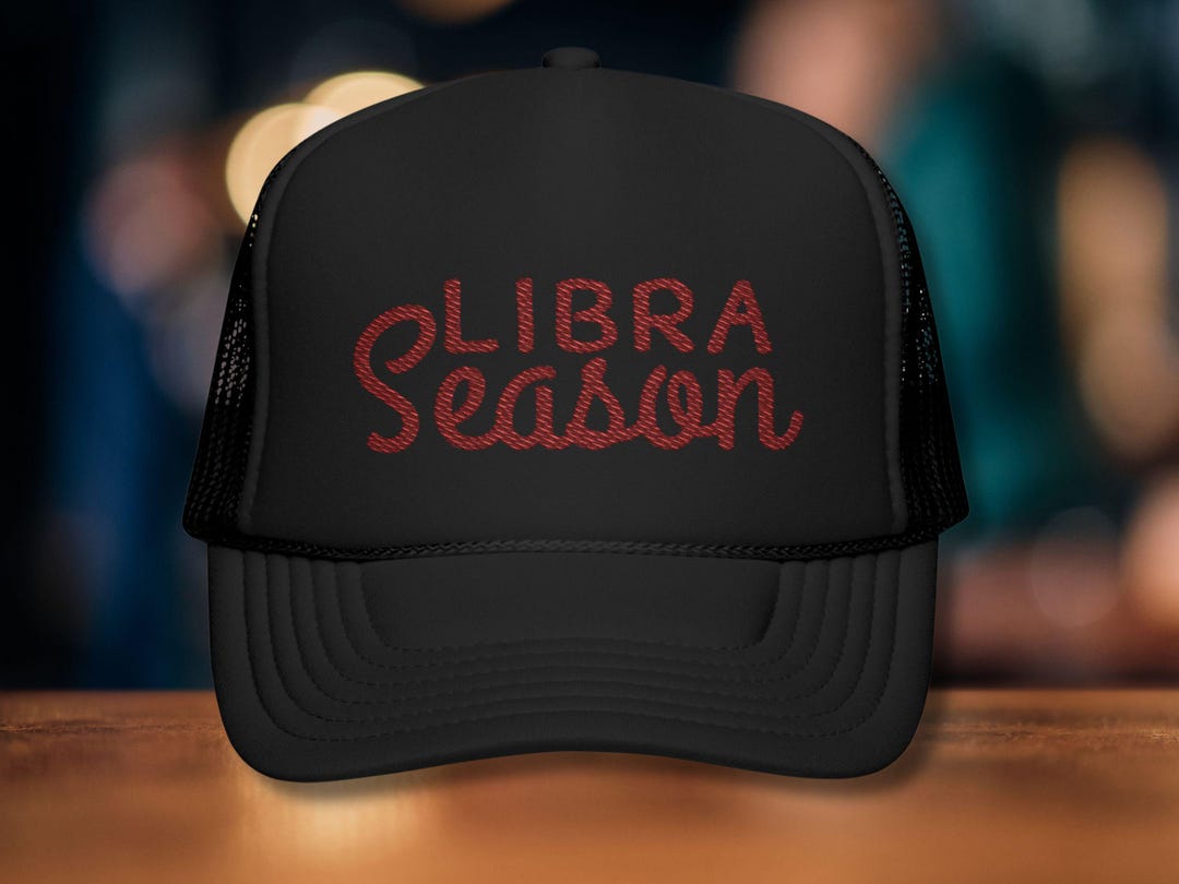 Libra Season Trucker Hat, Zodiac Sign Baseball Cap, Astrology Gift for ...