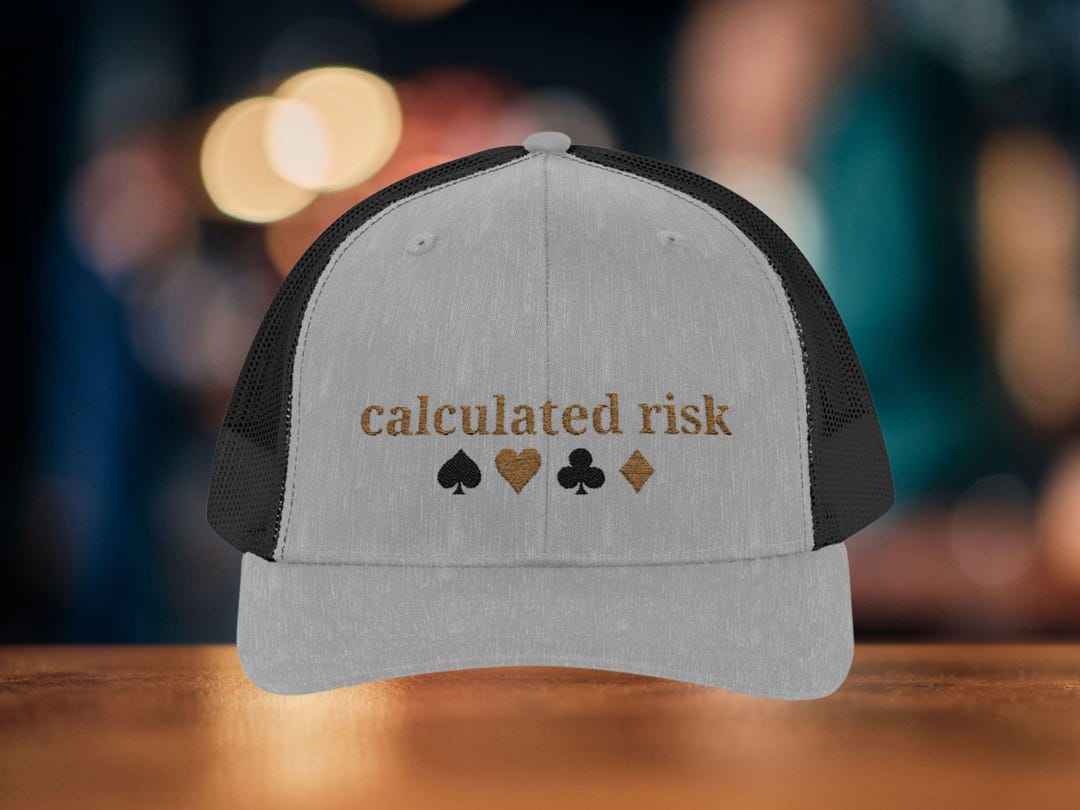Poker Player Hat, Embroidered Trucker Hat, Gift for Poker Player, Poker ...