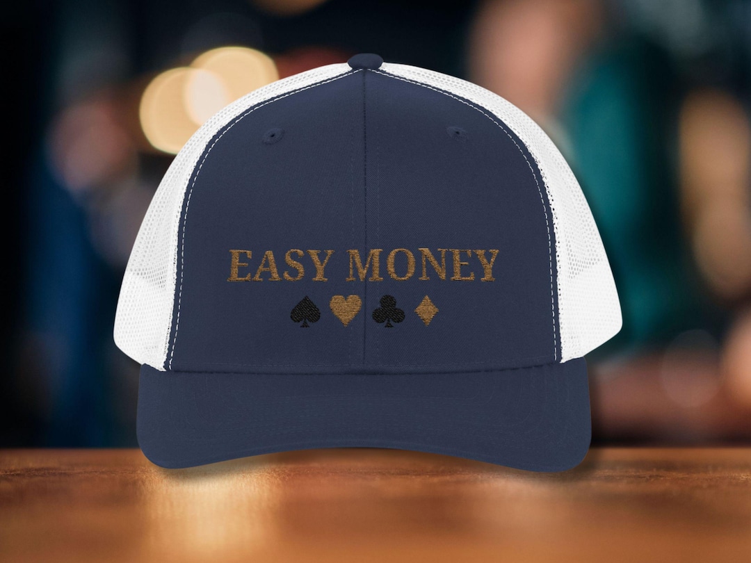 Poker Player Hat, Embroidered Trucker Hat, Poker Lover Gift, Gambling ...
