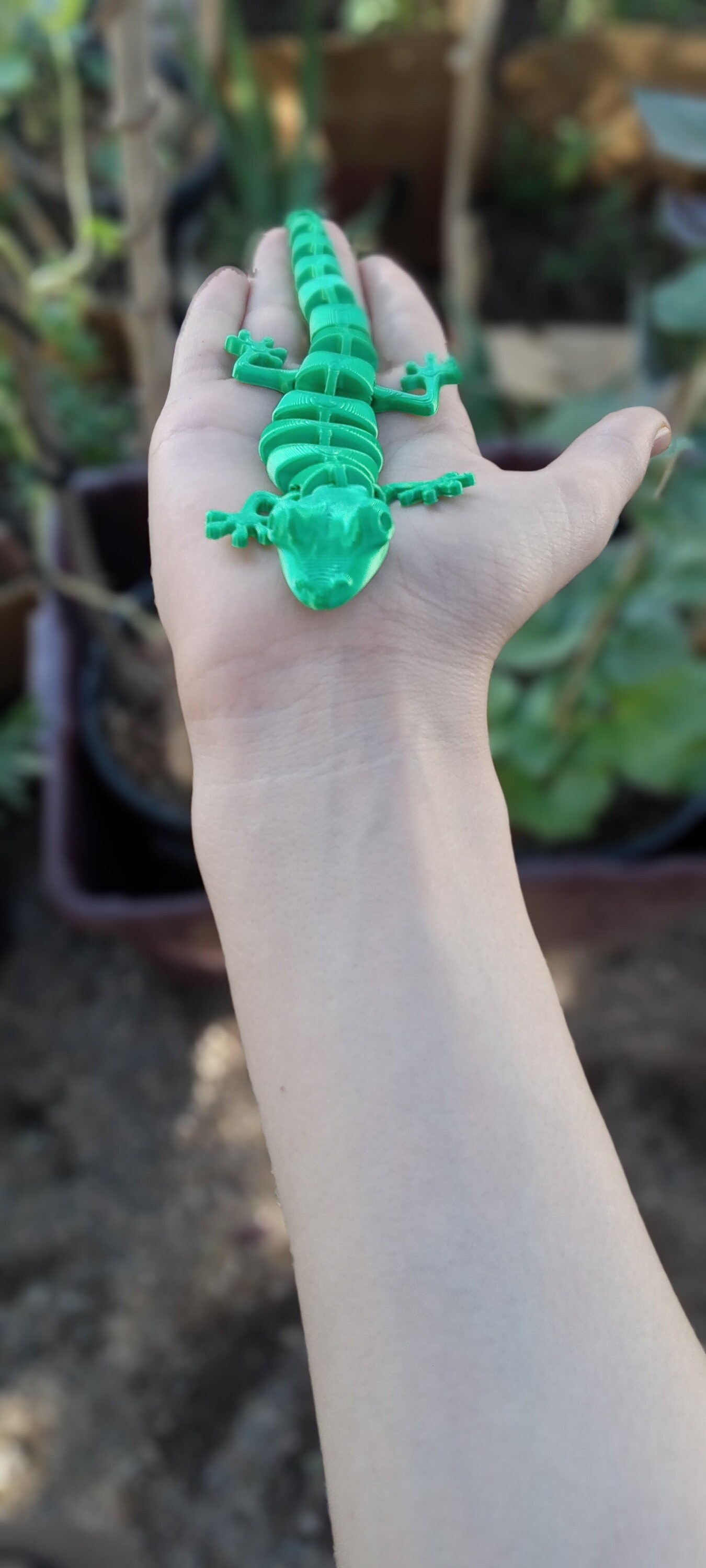 Fidget Lizard Toy 3D Printed 7inches by 2inches 10 Grams Different ...