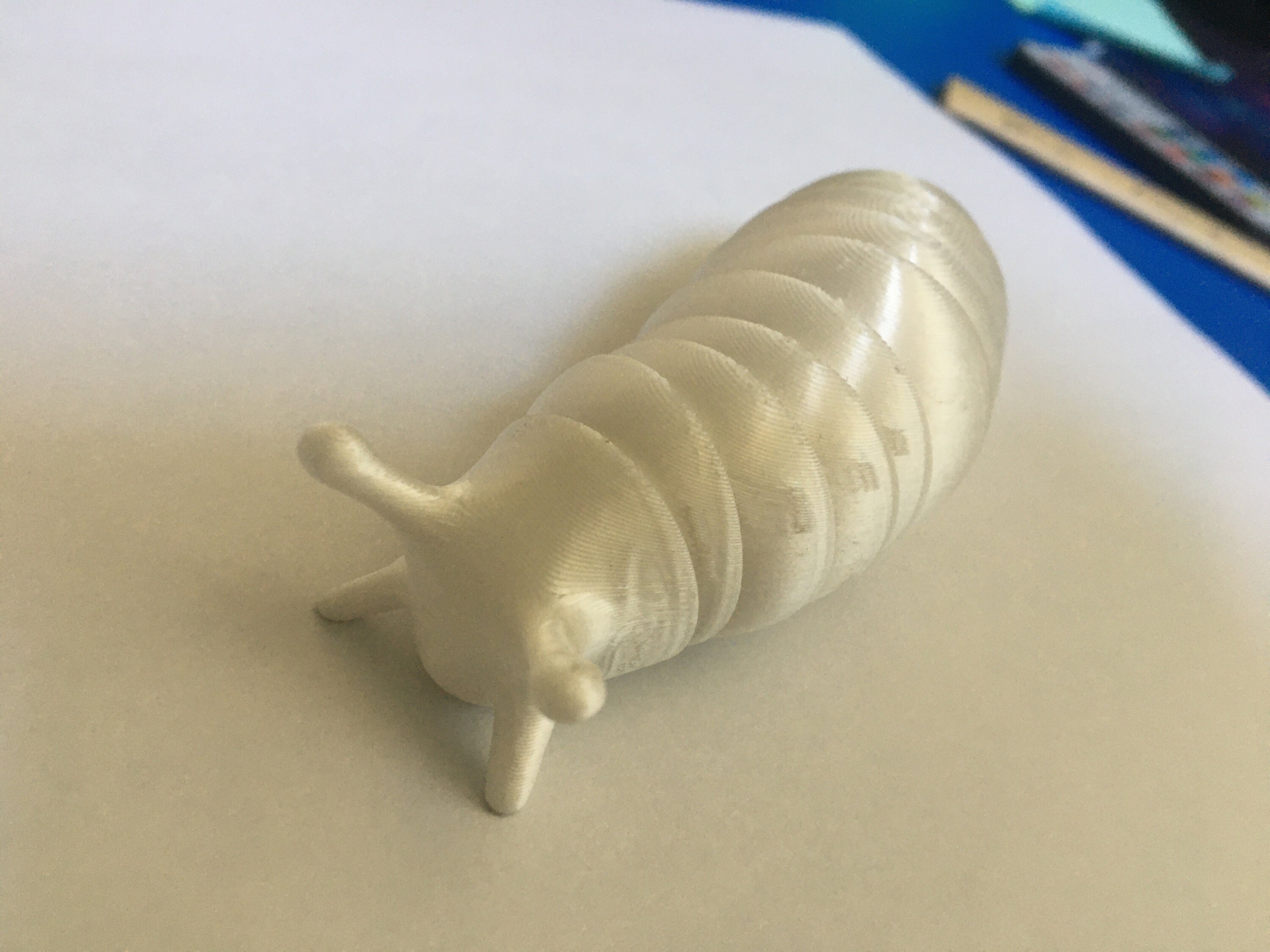 Fidget Slug Toy 3D Printed - 4.5in by 1.5in - 38 Grams - Different ...