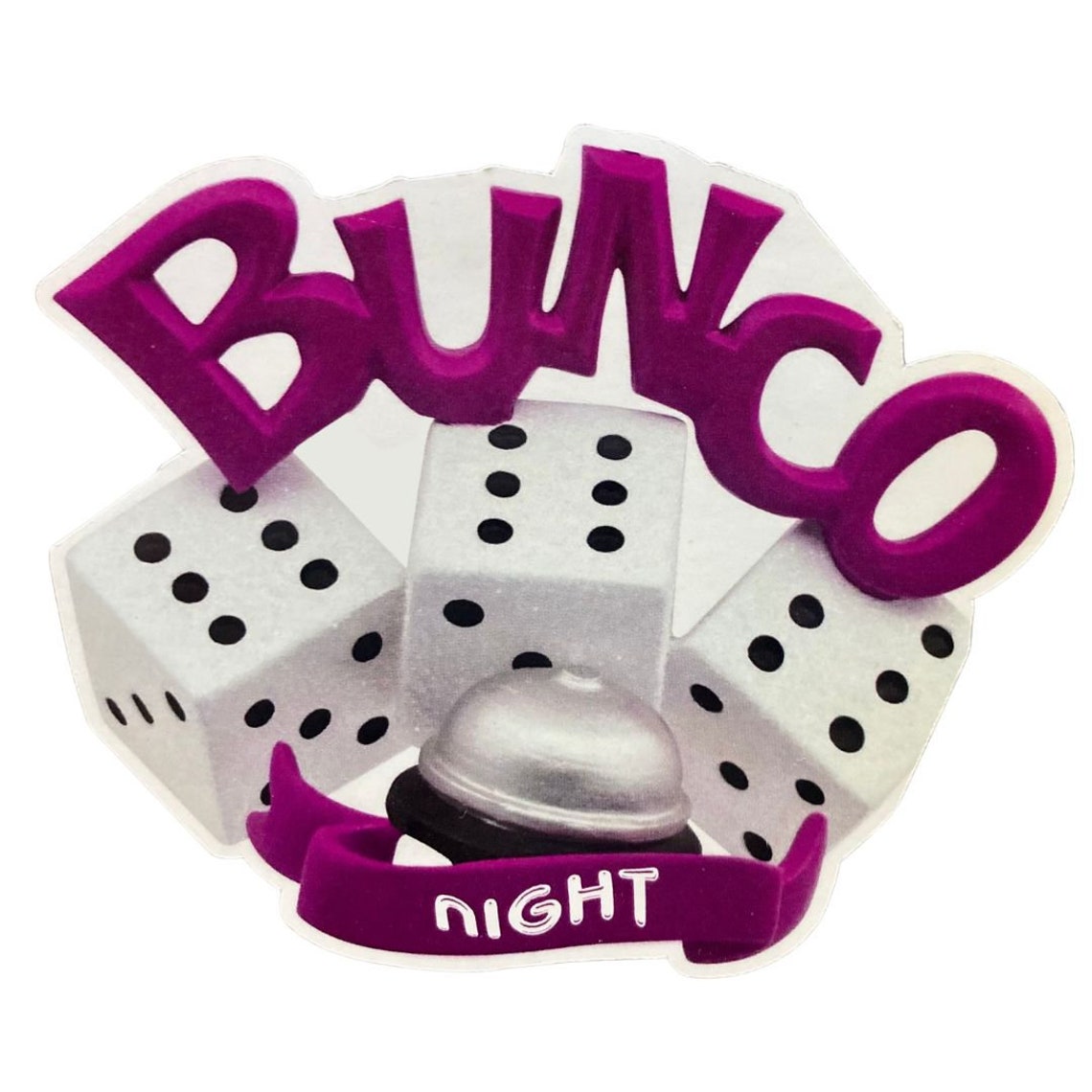 Bunco Night Die-cut Beverage Label / Sticker - Etsy